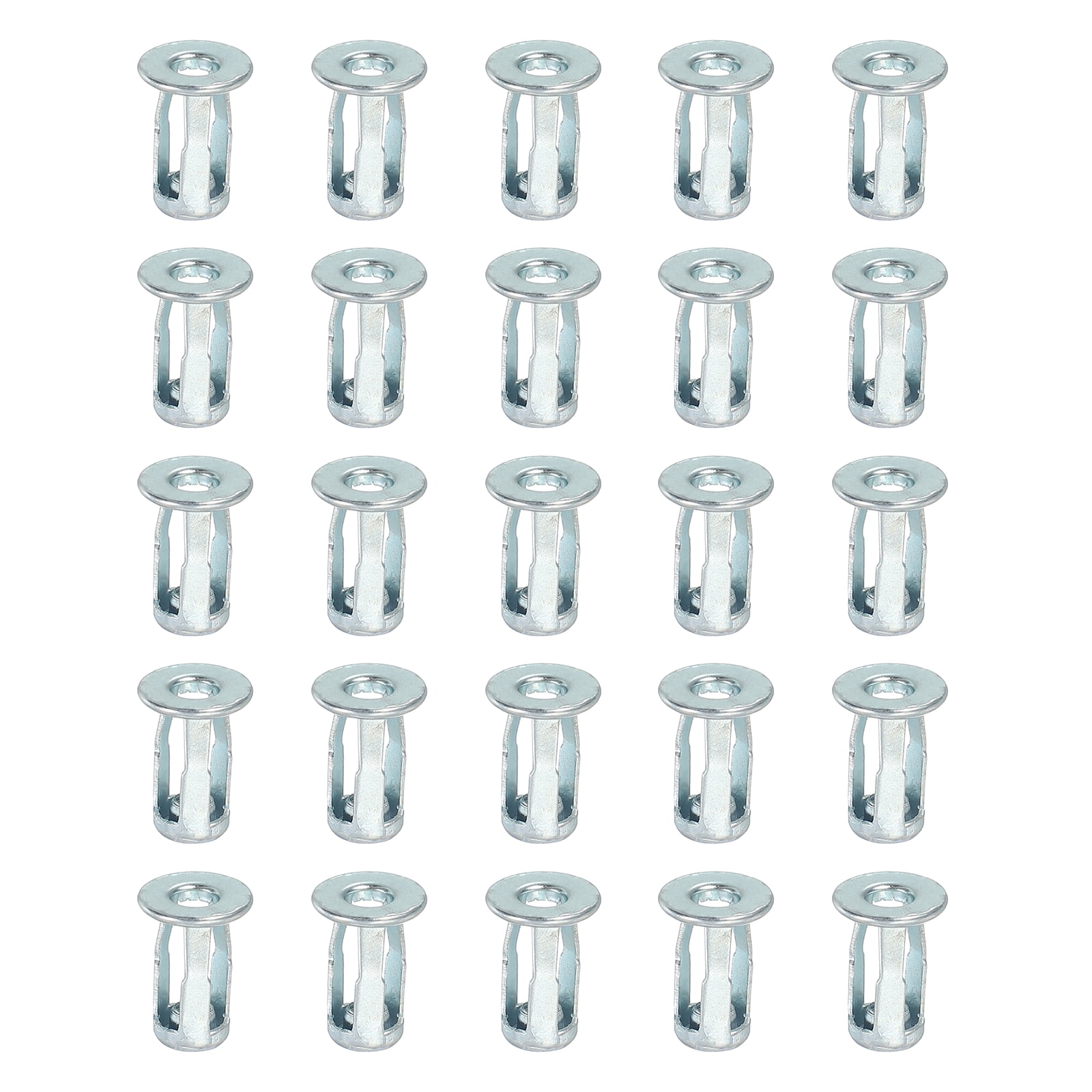 Expansion Screw Petal Nuts M4, 25 Pcs Jack Nut Carbon Steel Petal Shape ...