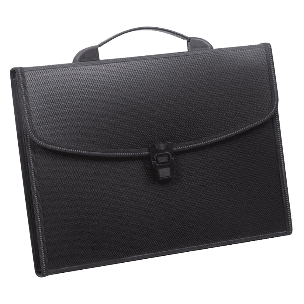 Expansion file, portable pocket expandable file folder with label,Black ...