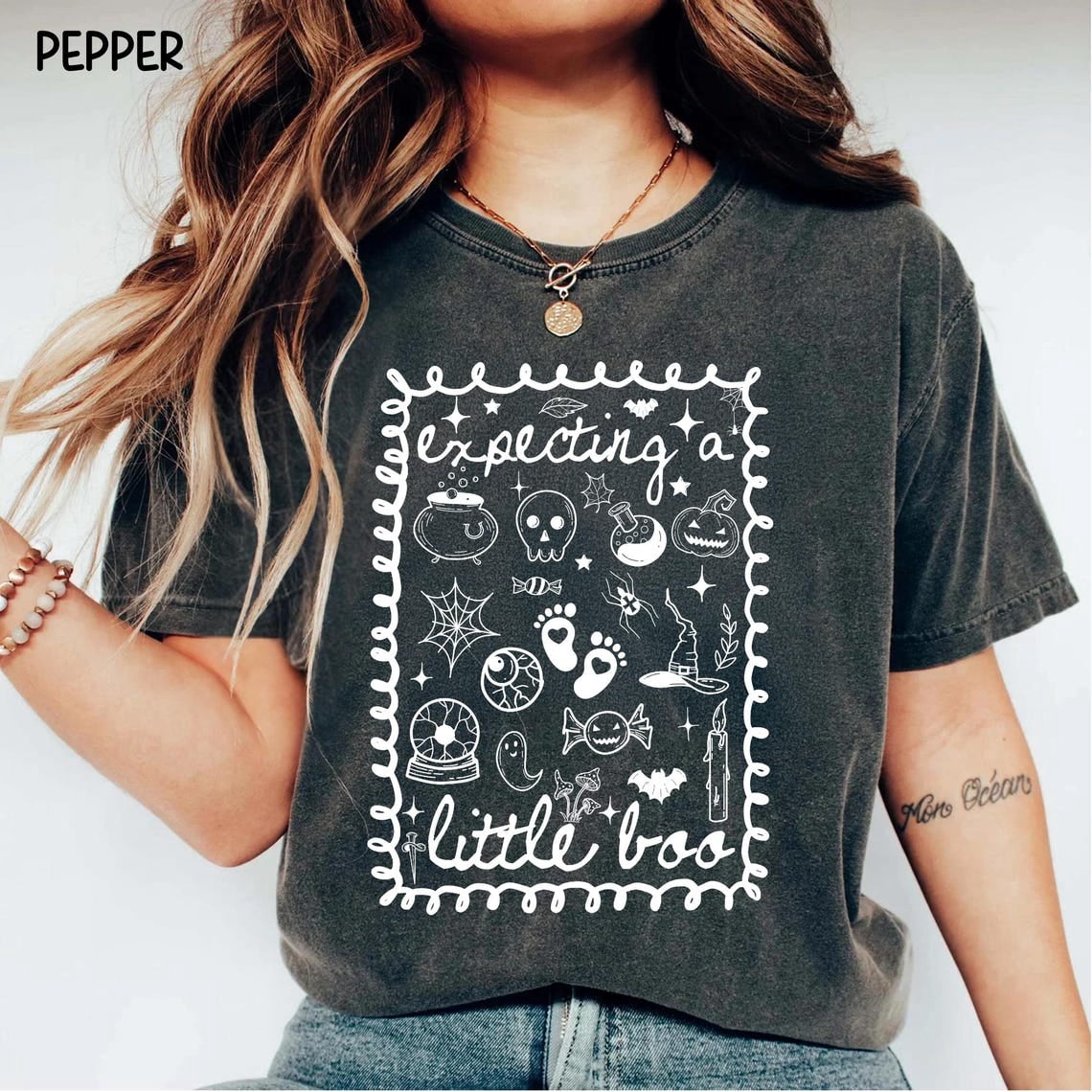 Expecting A Little Boo season Pregnancy Shirt, season Pregnancy ...