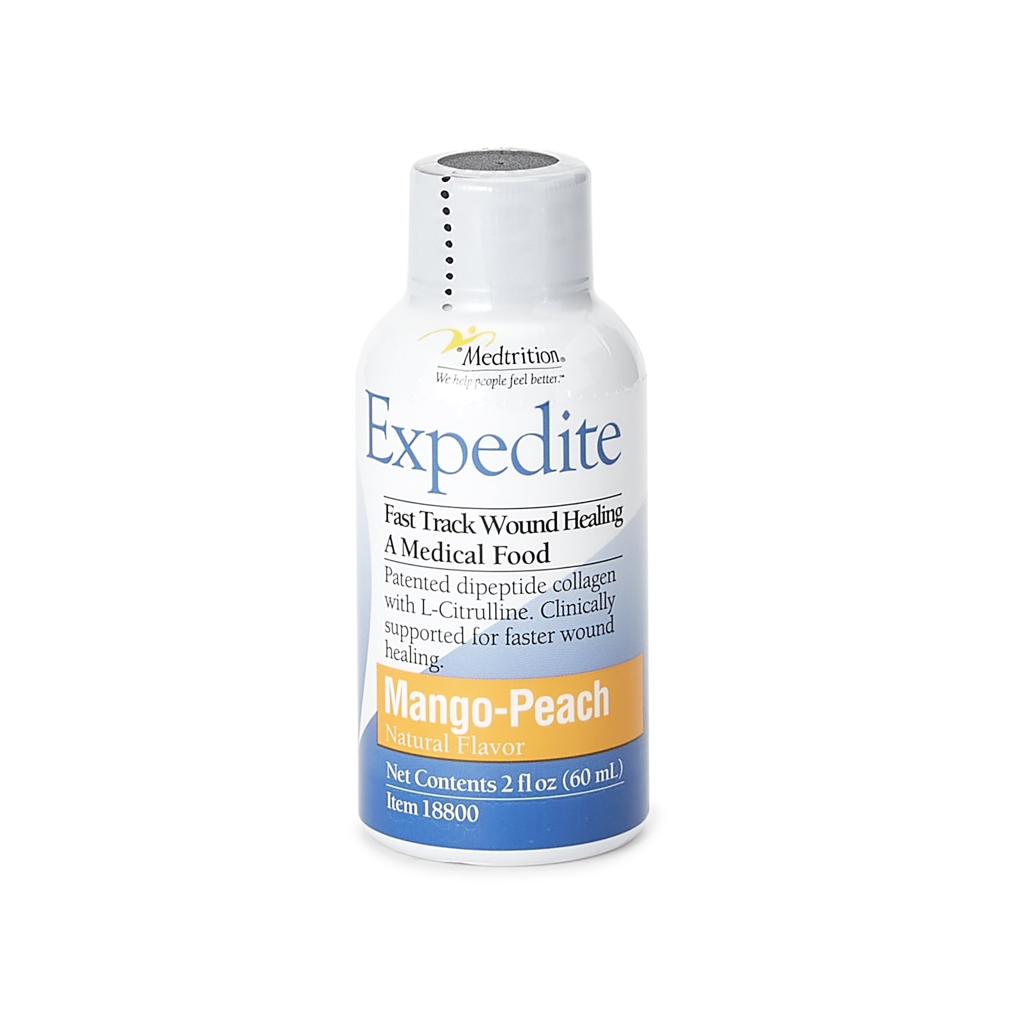 Expedite Oral Supplement Peach Mango 2 oz Bottle - Walmart.com