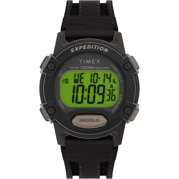 Expedition® CAT5 41mm Leather Strap Watch - Walmart.com