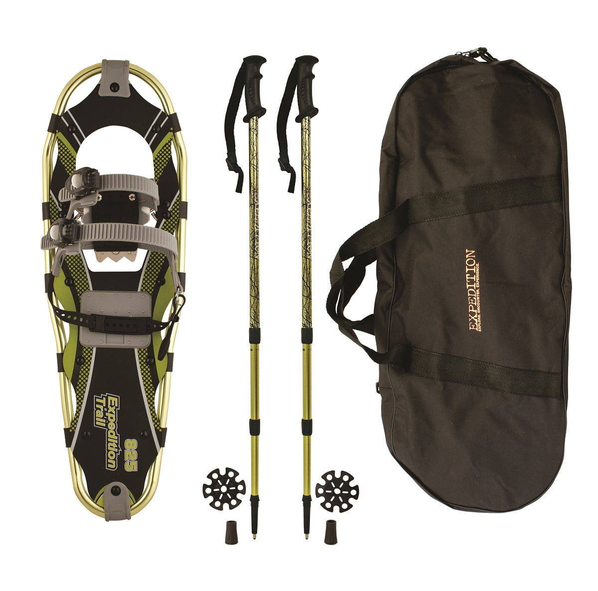 Expedition Outdoors Trail Lightweight Aluminum Frame Snowshoe Kit ...