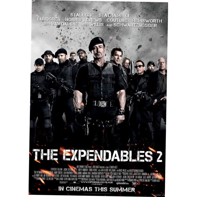 Expendables 2 The Movie Poster Metal Sign 8Inx 12In Print On Metal 8x12 ...