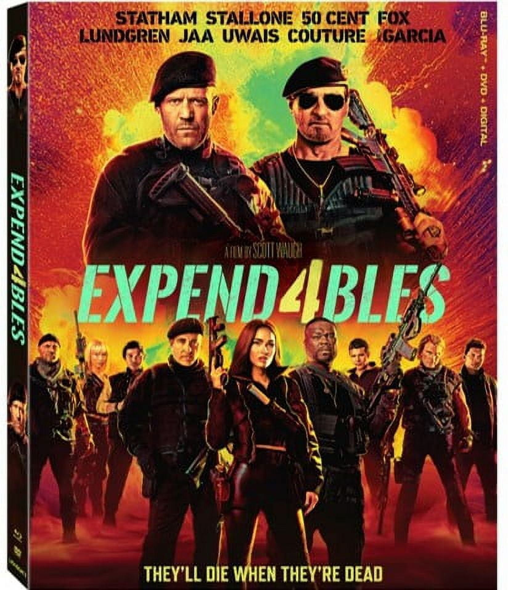 Expendables 4 (Blu-ray + DVD + Digital Copy), Starring Jason Statham ...