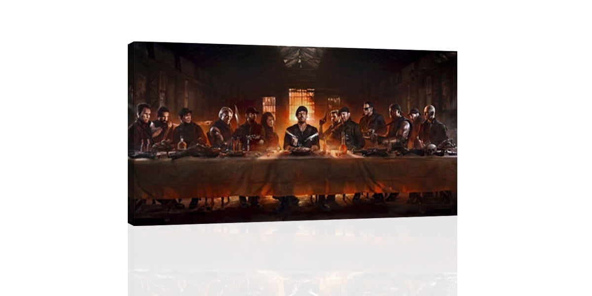Expendables Last Supper - CANVAS OR PRINT WALL ART - Walmart.com