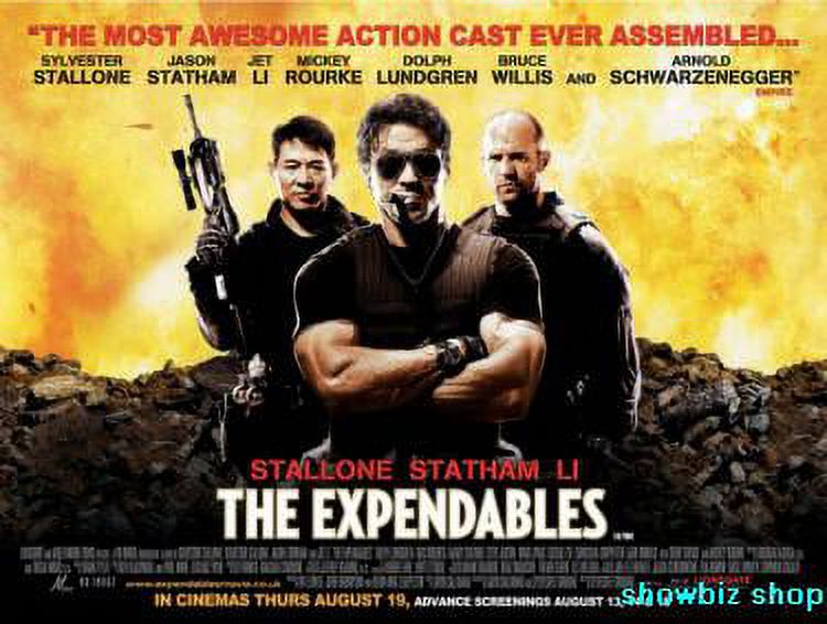 Expendables The Movie Poster #01 Metal Sign 8In x 12In Metal Print 8x12 ...