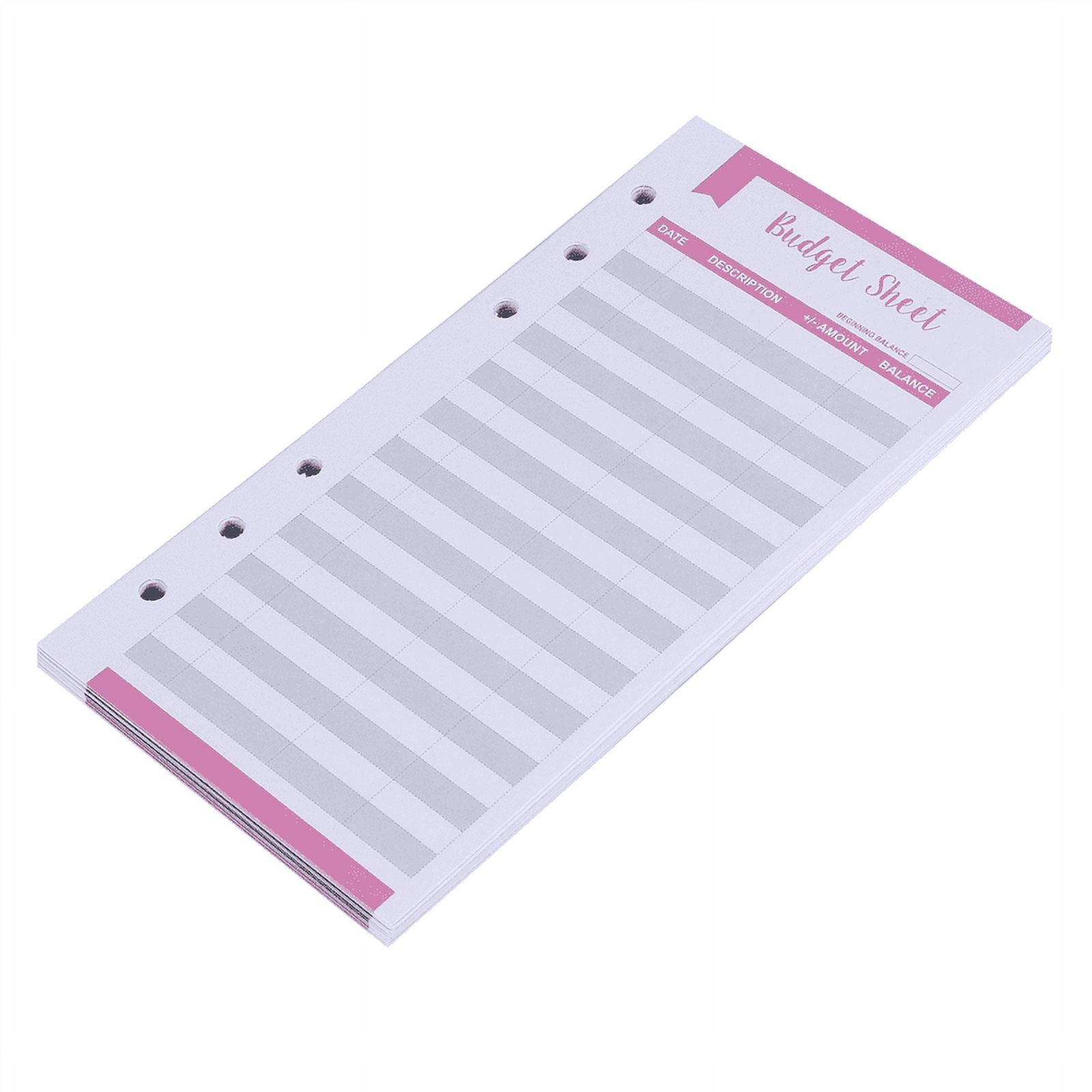 Expense Tracker Budget Sheets with Hole 24Pcs Loose Leaf Envelop for A6 ...