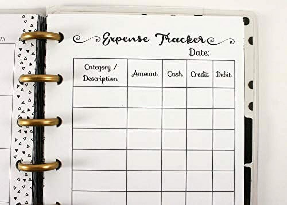 Expense Tracker Inserts for 7 Disc Planners - Walmart.com