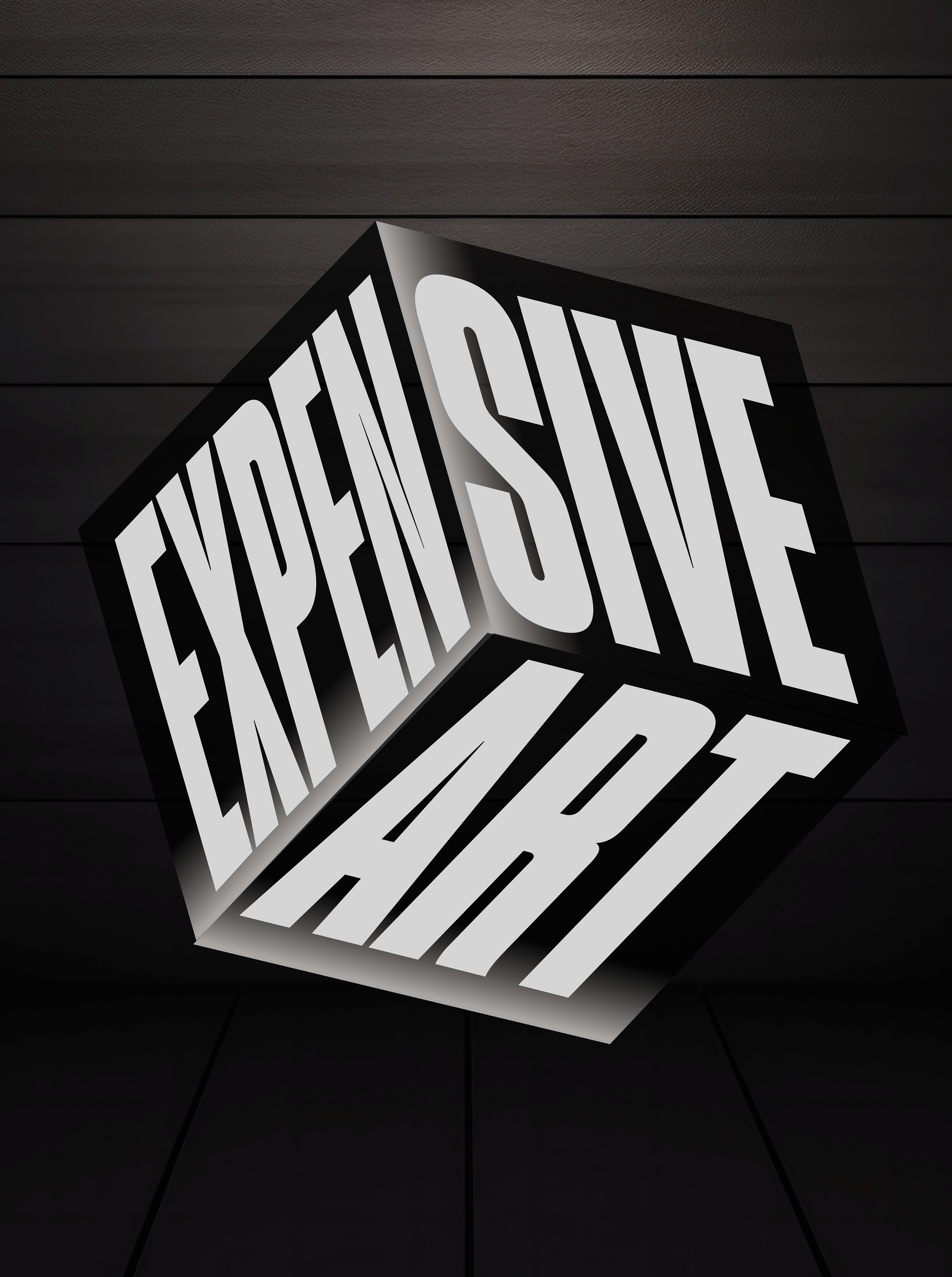 Expensive Art - Bold Statement Poster Wall Art (Black Edition ...
