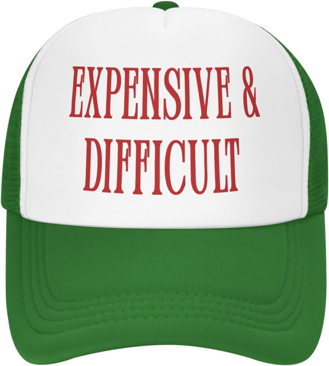 Expensive and Difficult Hats Mesh Trucker Cap Men Women Snapback Hat ...