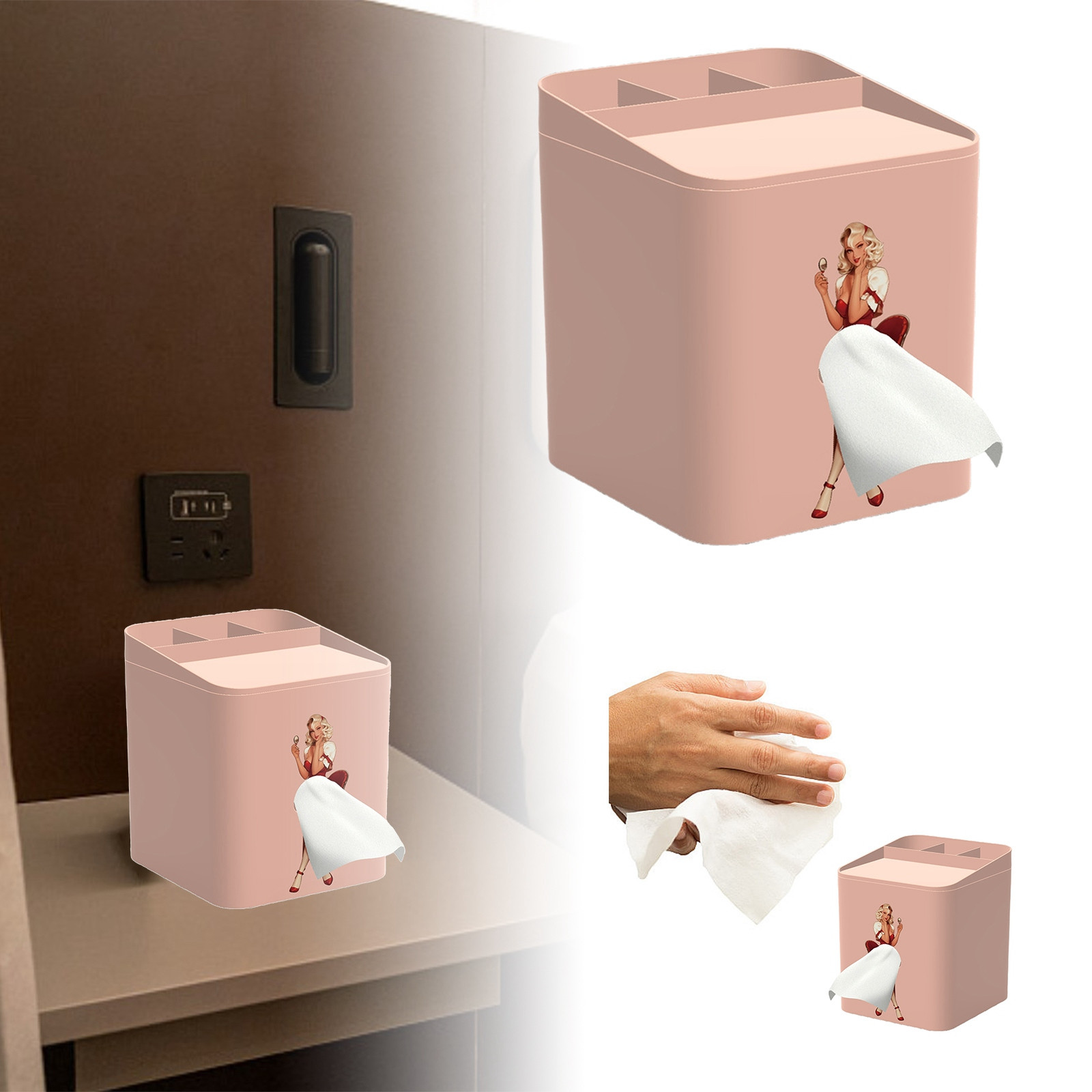 Experience Convenience And Style With Our Square Creative Tissue Box ...