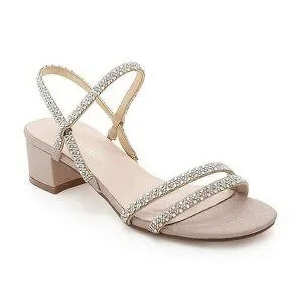 Experience comfort and style with Hazel-2 Open Toe Low Block - Walmart.com