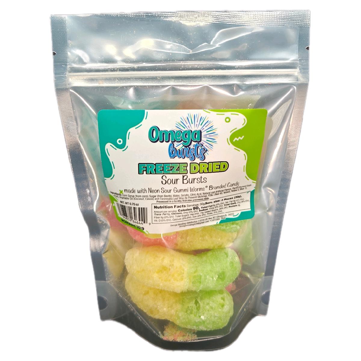 Experience a tangy explosion with Omega Bursts Freeze Dried Candies ...