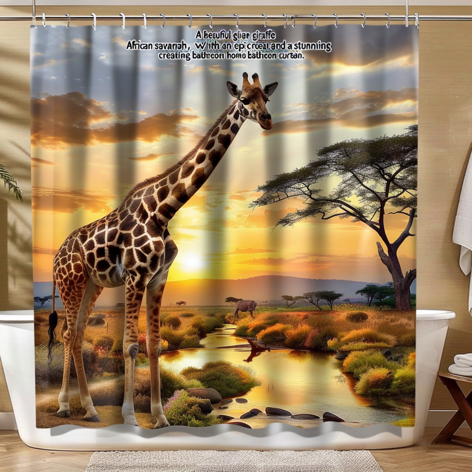 Experience the Majestic African Savanna with our 8K Giraffe Sunset ...