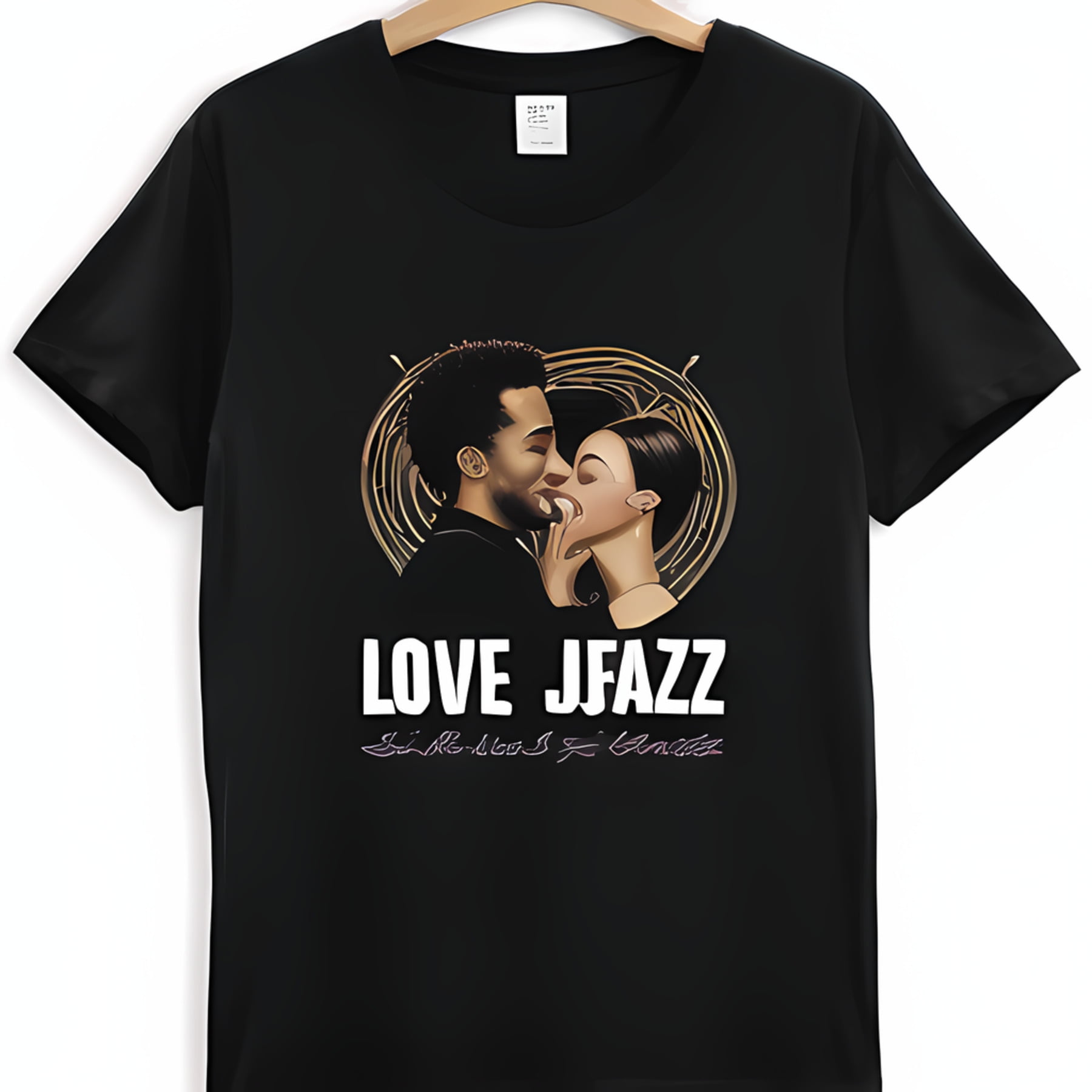 Experience the Passion of with our Stunning Couple Kissing Design on ...