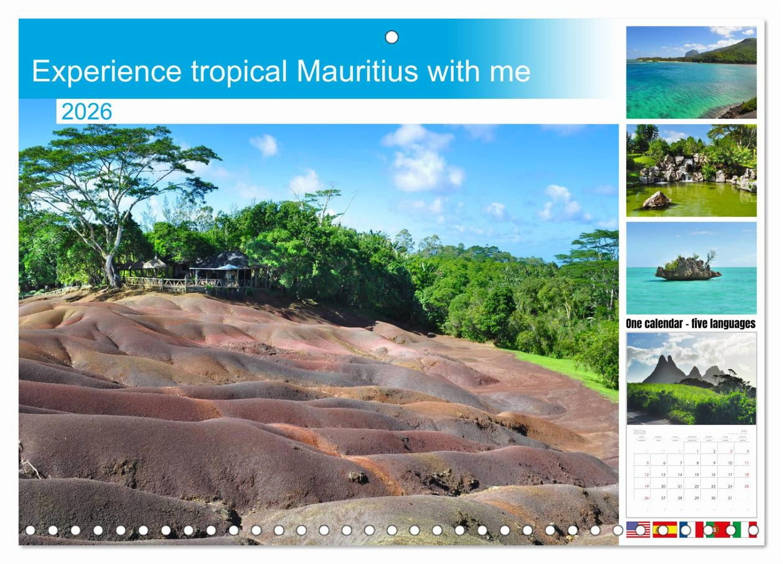 Experience tropical Mauritius with me (Monthly Wall Calendar 2026 11.7 ...