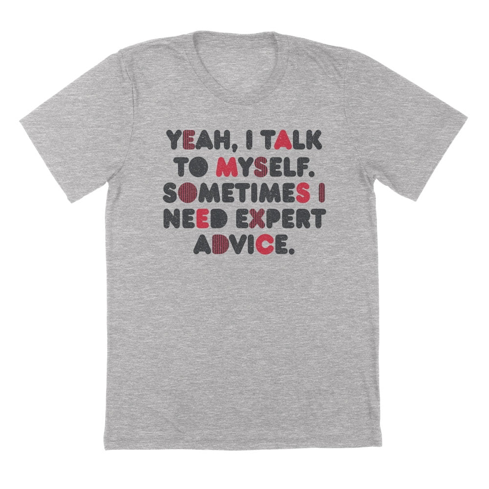 Expert Advice Humor Graphic Sport Grey Mens T-Shirt - Walmart.com