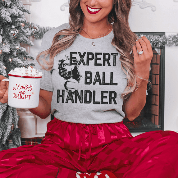 Expert Ball Handler Christmas Tee Peachy Sunday T-Shirt - Walmart.com