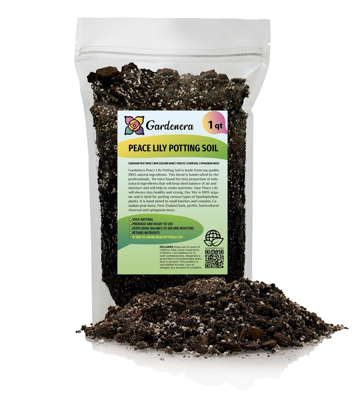 ⭐ Expert Blend for Peace Lilies: Canadian Peat Moss, New Zealand Bark ...