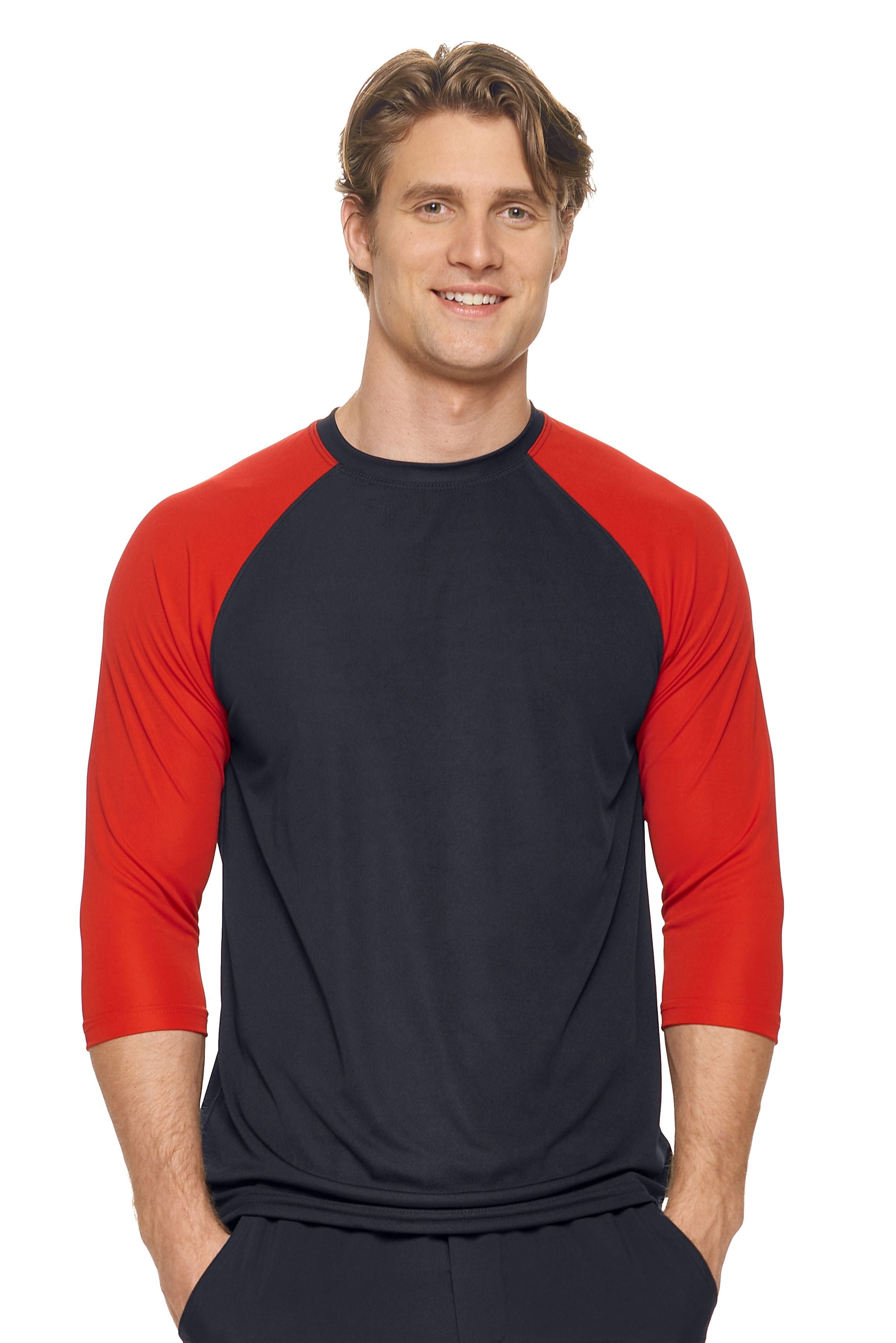 Expert Brand Drimax Athletic ¾ Raglan Baseball Shirt for Men - Walmart.com