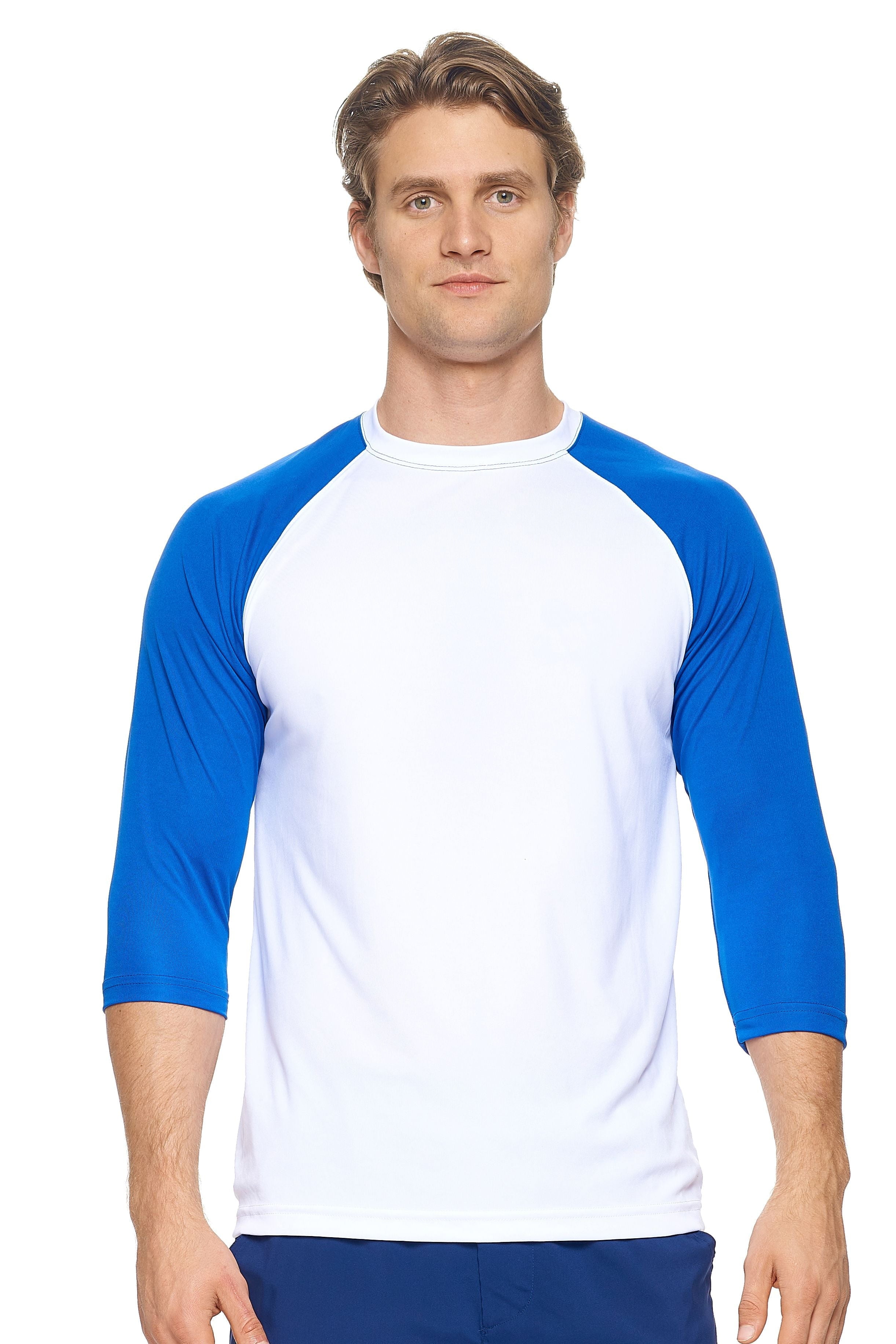 Expert Brand USA-Made Drimax Athletic ¾ Raglan Baseball Shirt for Men ...