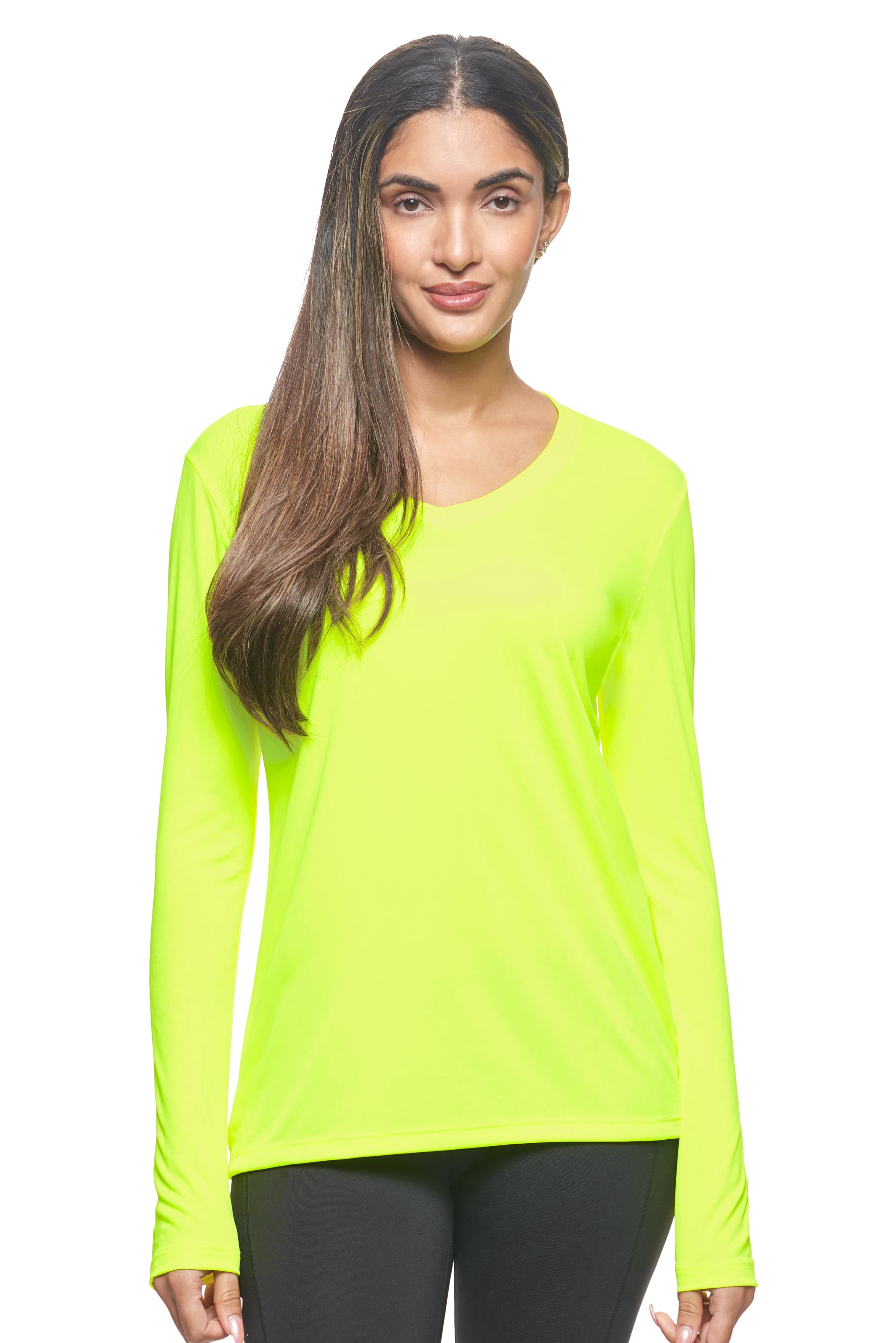 Expert Brand USA-Made Women's DriMax™ V Neck Athletic Long Sleeve ...
