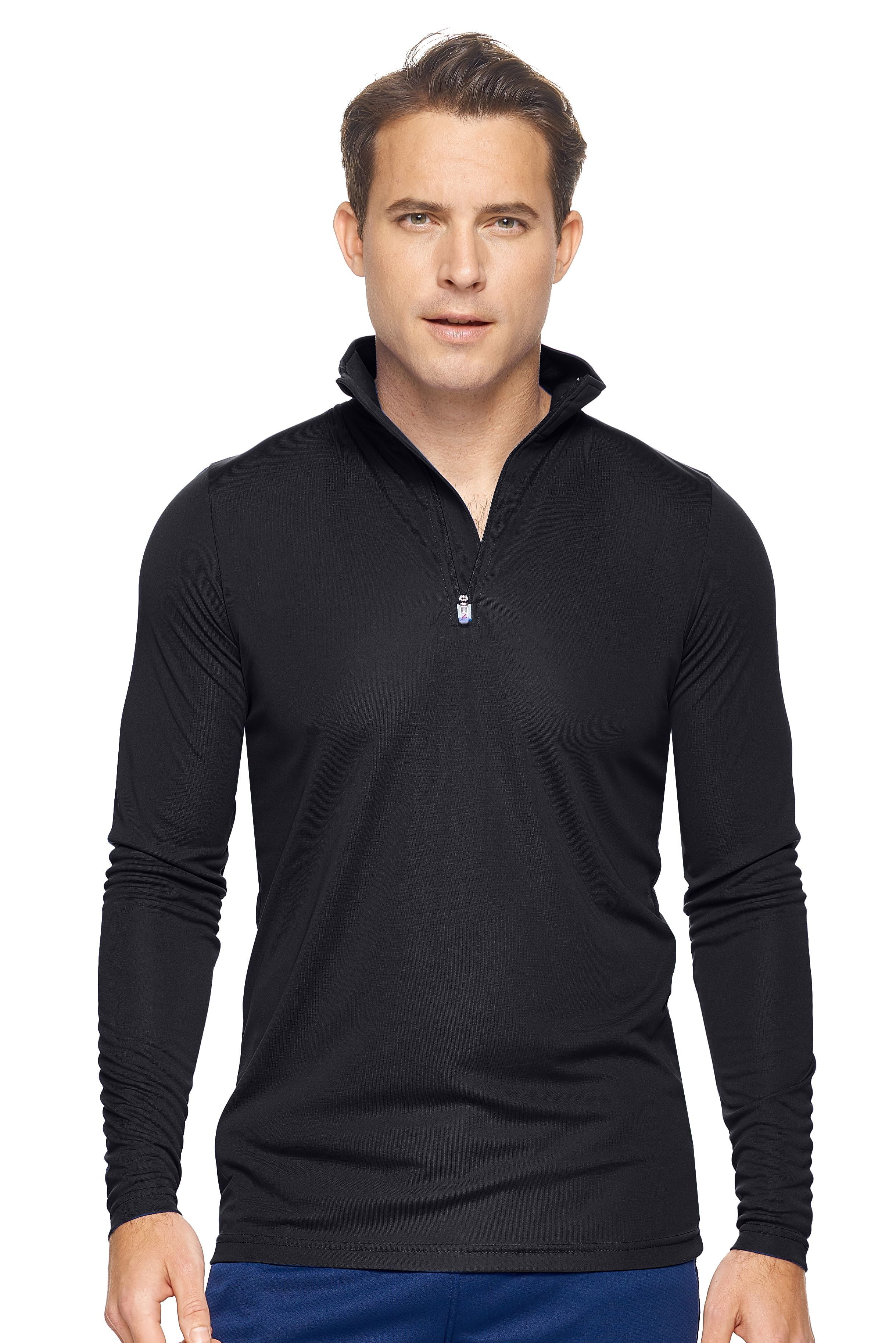 Expert Brand Men's Drimax Dri Fit Athletic Quarter Zipper Training ...