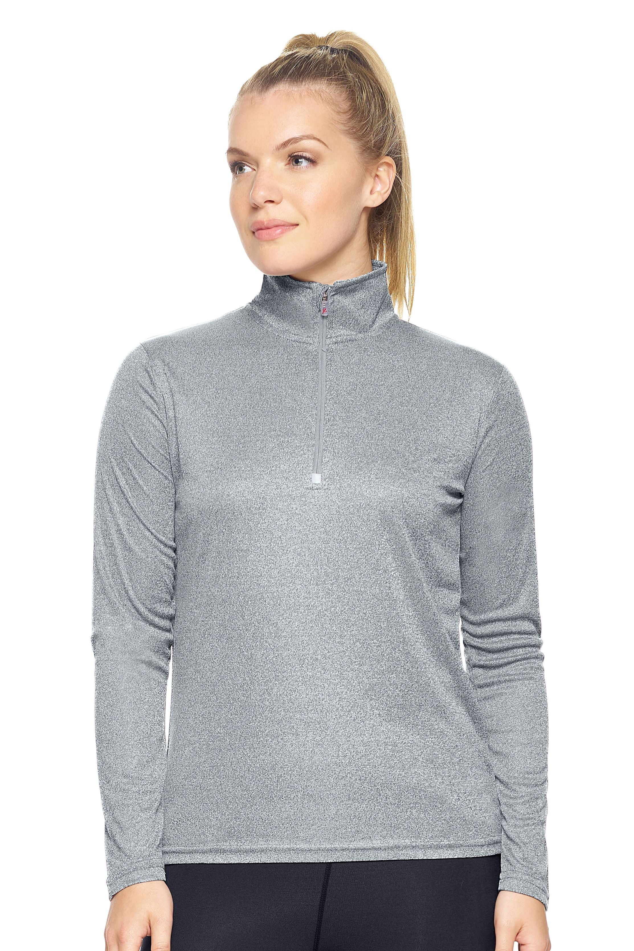 Expert Brand Women's Drimax Dri Fit Athletic Quarter Zipper Training ...