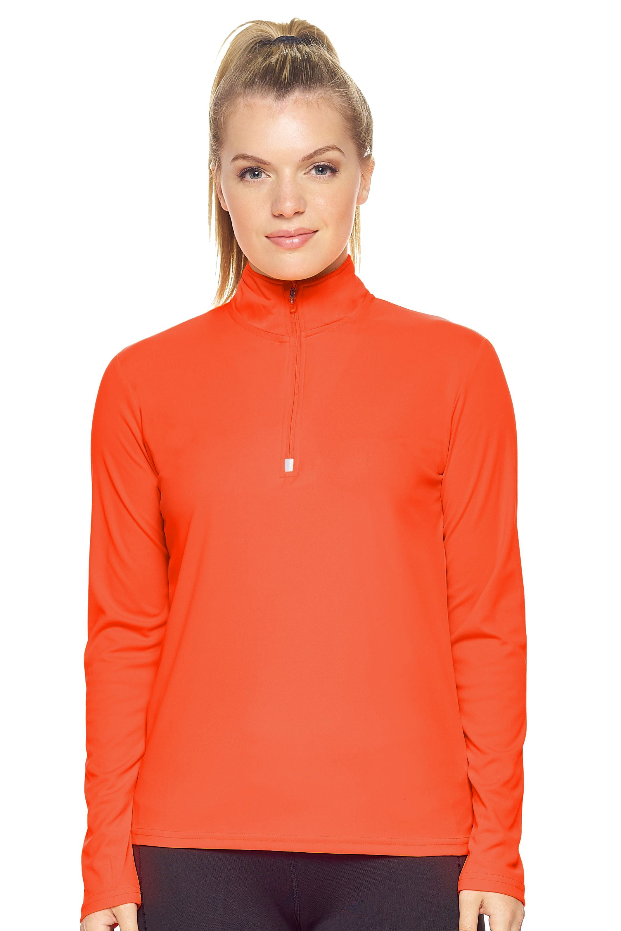 Expert Brand Women's Drimax Dri Fit Athletic Quarter Zipper Training ...