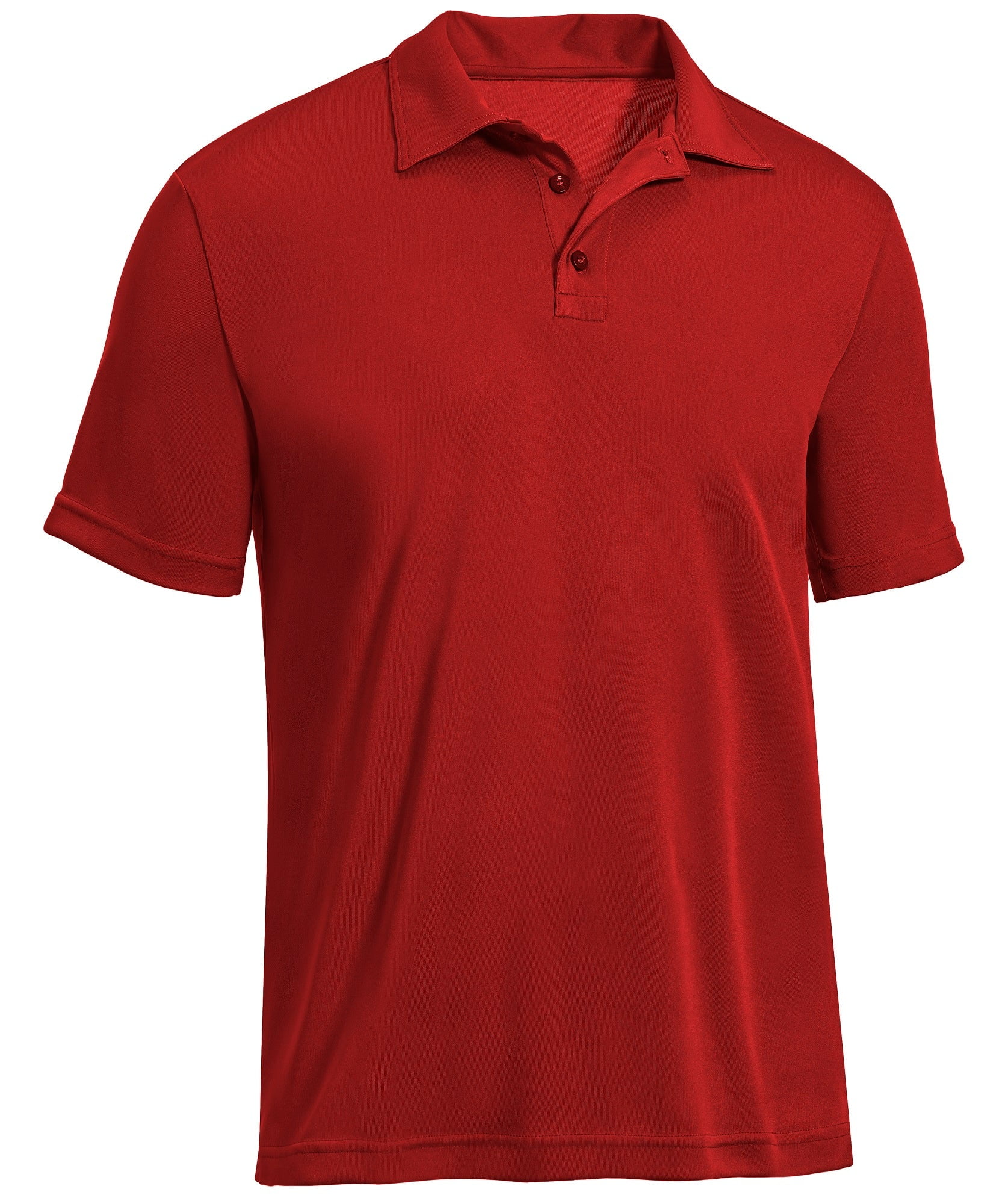 Expert Brand Men's DriMax™ Athletic Dry Fit Golf Polo, Red, 2XL ...