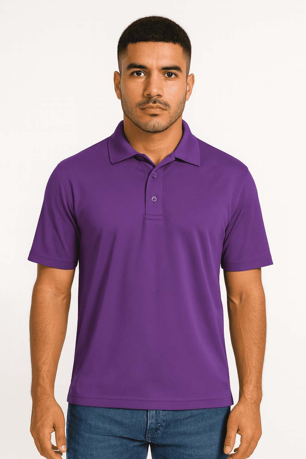 Expert Brand Men's Oxymesh™ Dry Fit Athletic Polo Shirt, Dark Purple ...