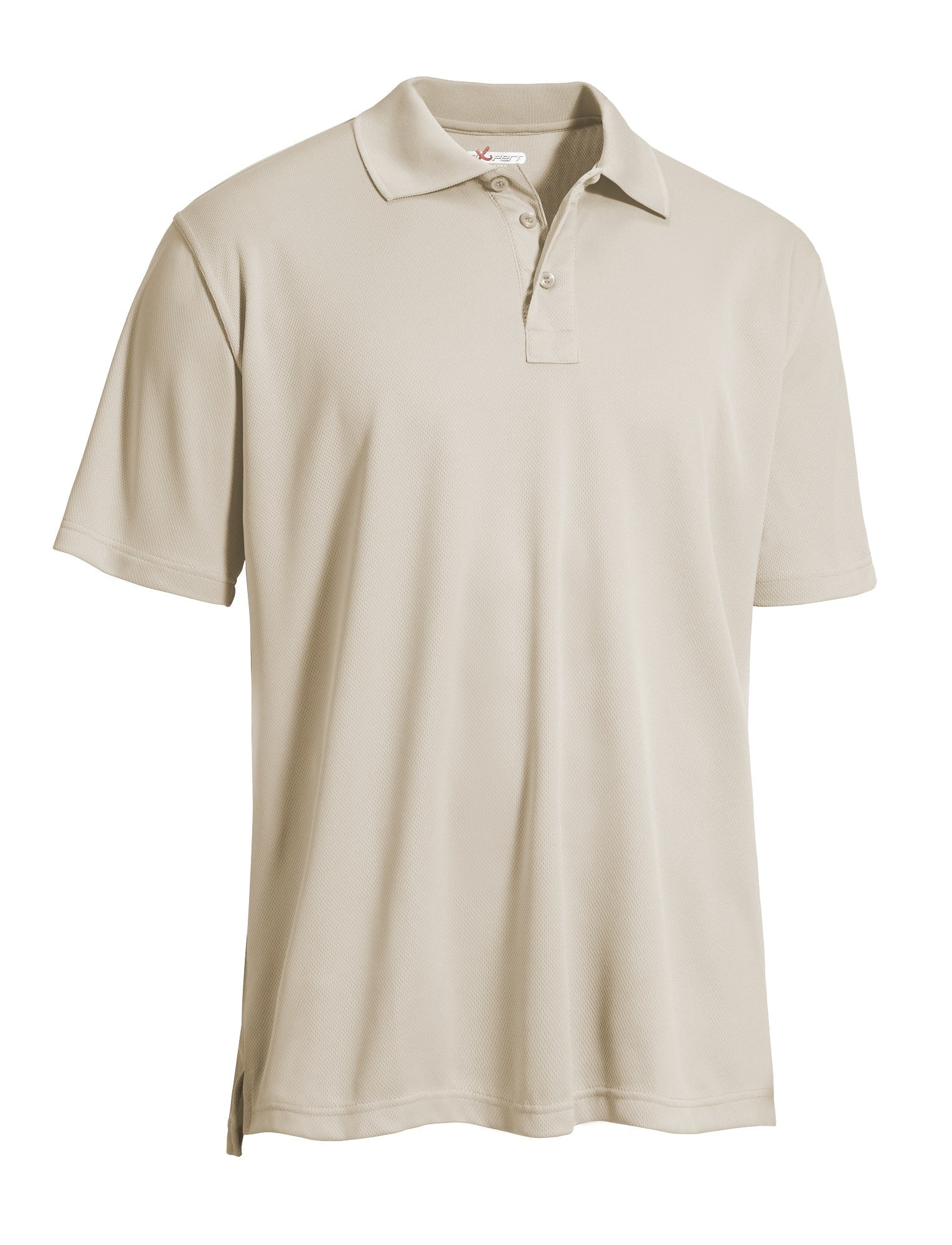 Expert Brand Men's Oxymesh™ Dry Fit Athletic Polo Shirt, Sand, Small ...