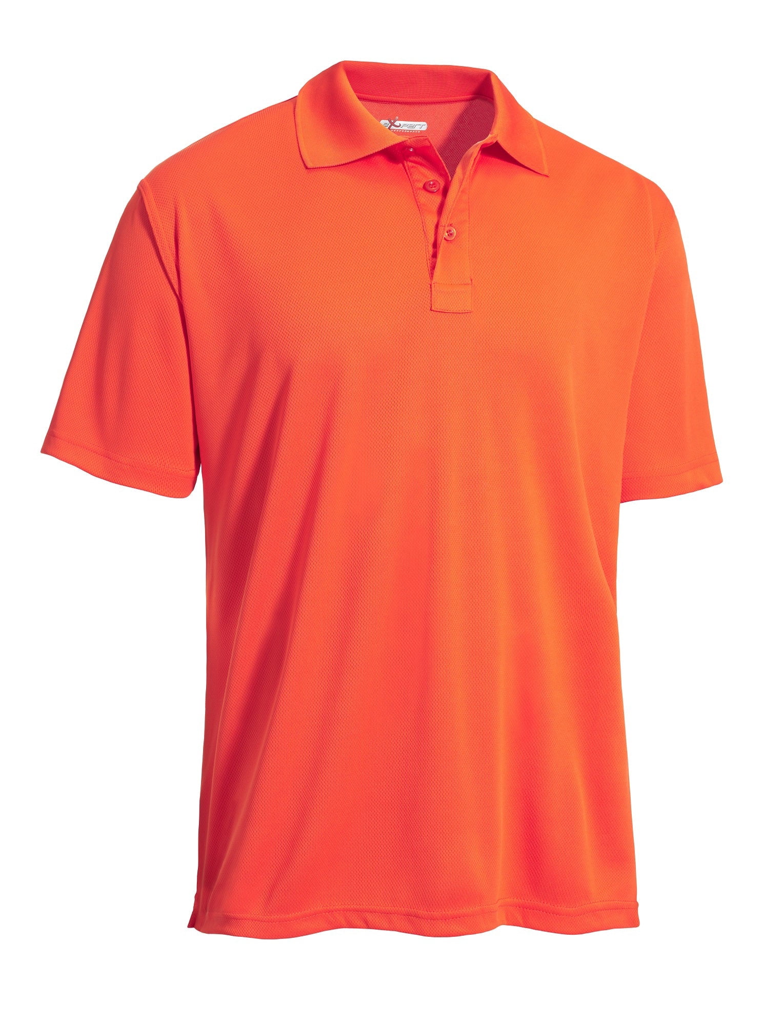 Expert Brand Men's Oxymesh™ Dry Fit Athletic Polo Shirt, Orange, 3XL ...