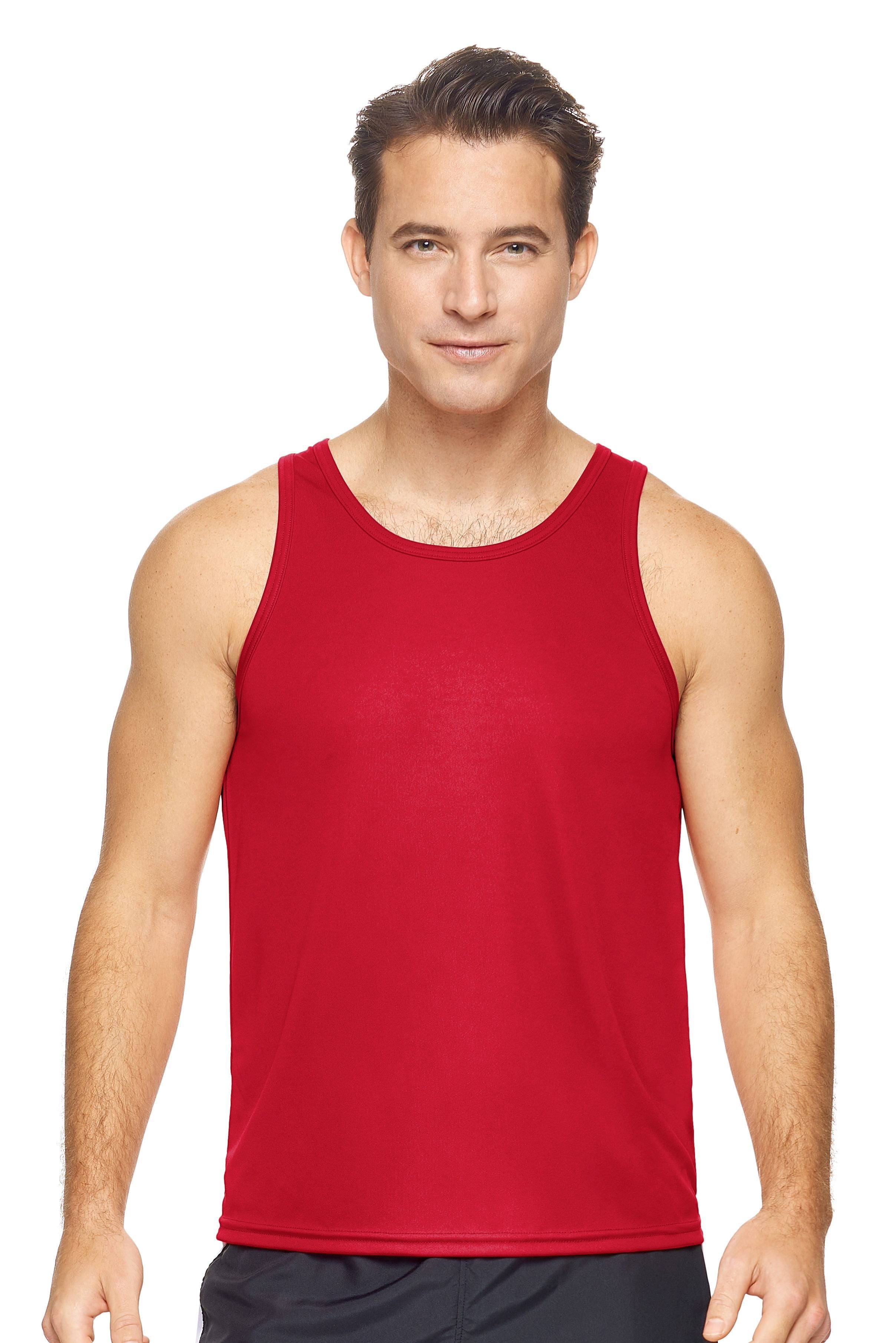 Expert Brand USA-Made Men's DriMax™ Athletic Tank Top, Red, XL ...