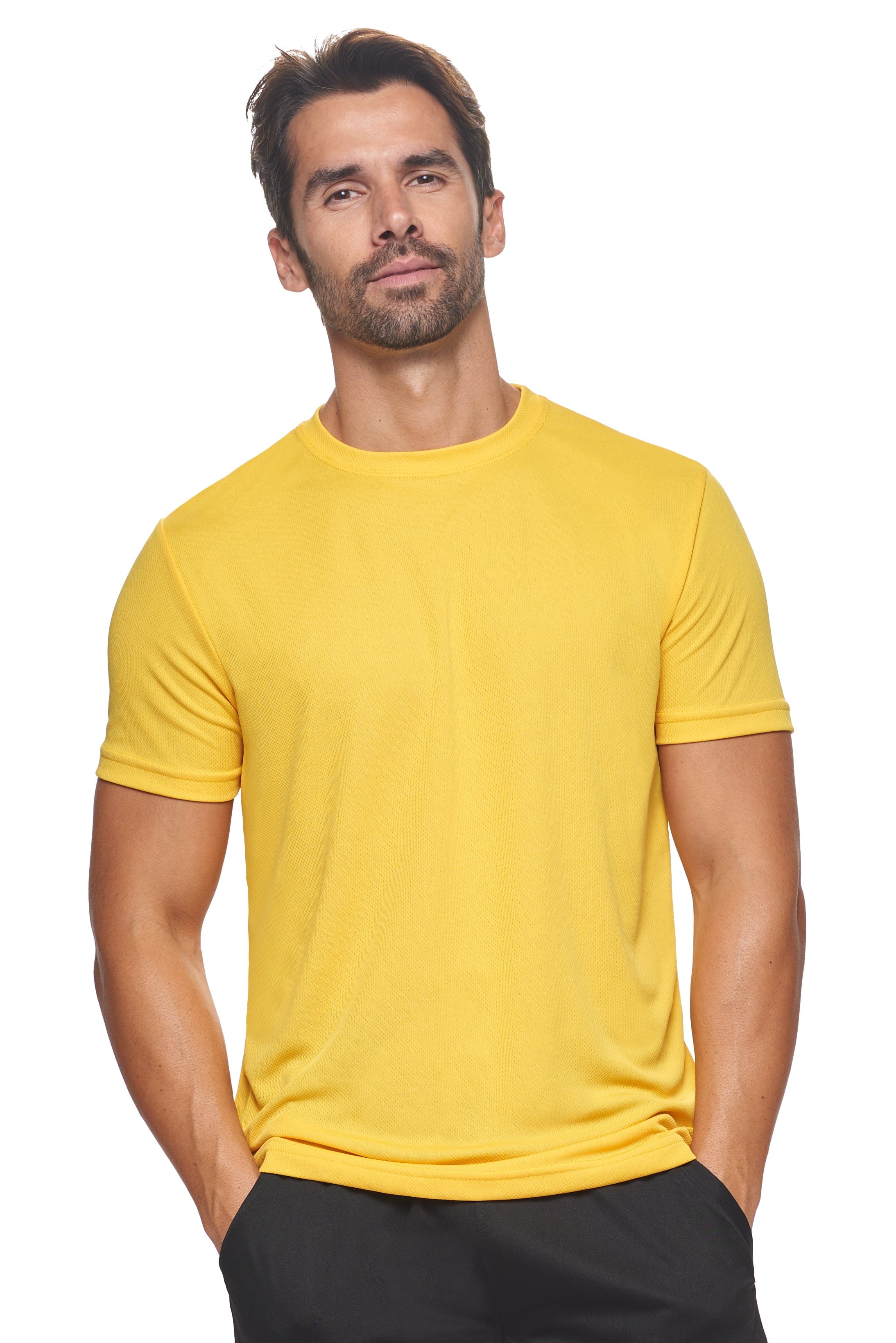 Expert Brand USA-Made Men's Oxymesh™ Athletic Crewneck T-Shirt, Gold ...