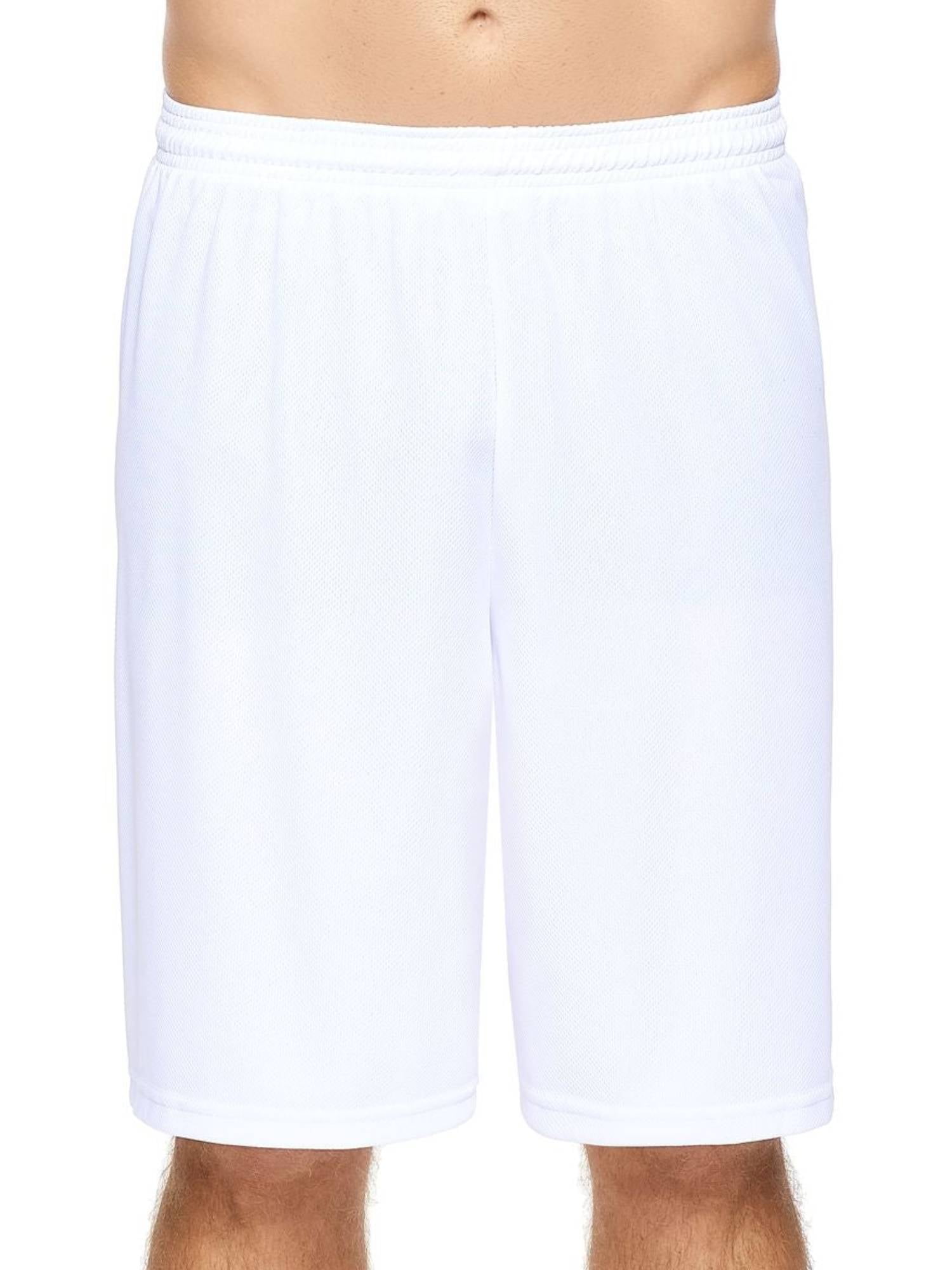 Expert Brand USA-Made Men's Oxymesh™ Training Athletic Shorts, White ...