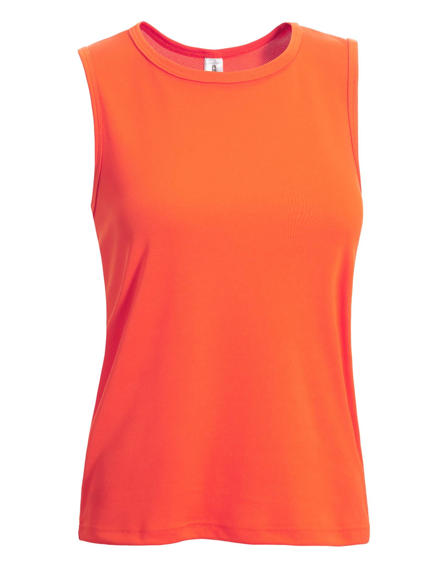 Expert Brand USA-Made Women's Oxymesh™ Athletic Sleeveless T-Shirt, Orange, Small - Walmart.com