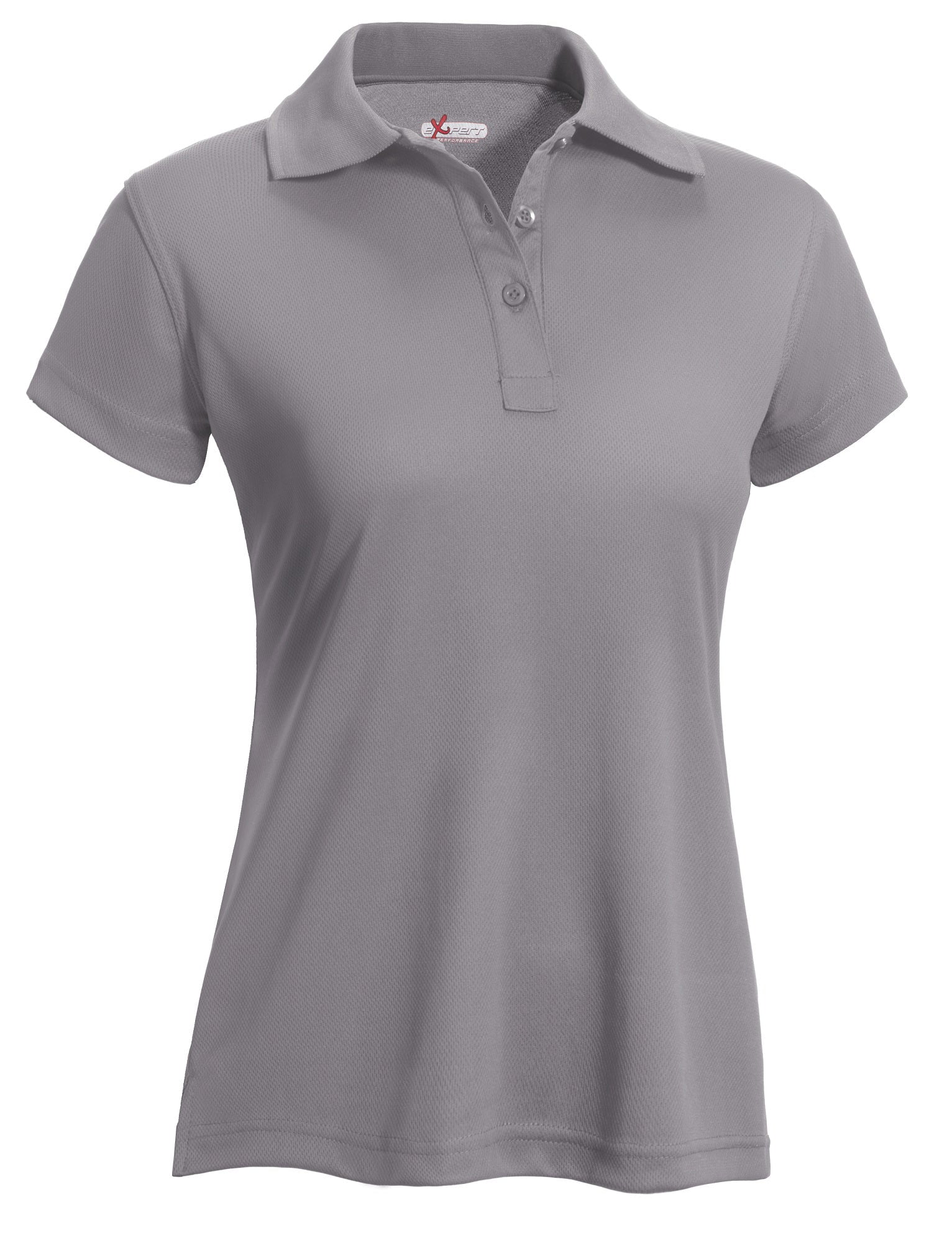 Expert Brand Women's Oxymesh™ Dry Fit Athletic Polo Shirt, Steel, Large ...