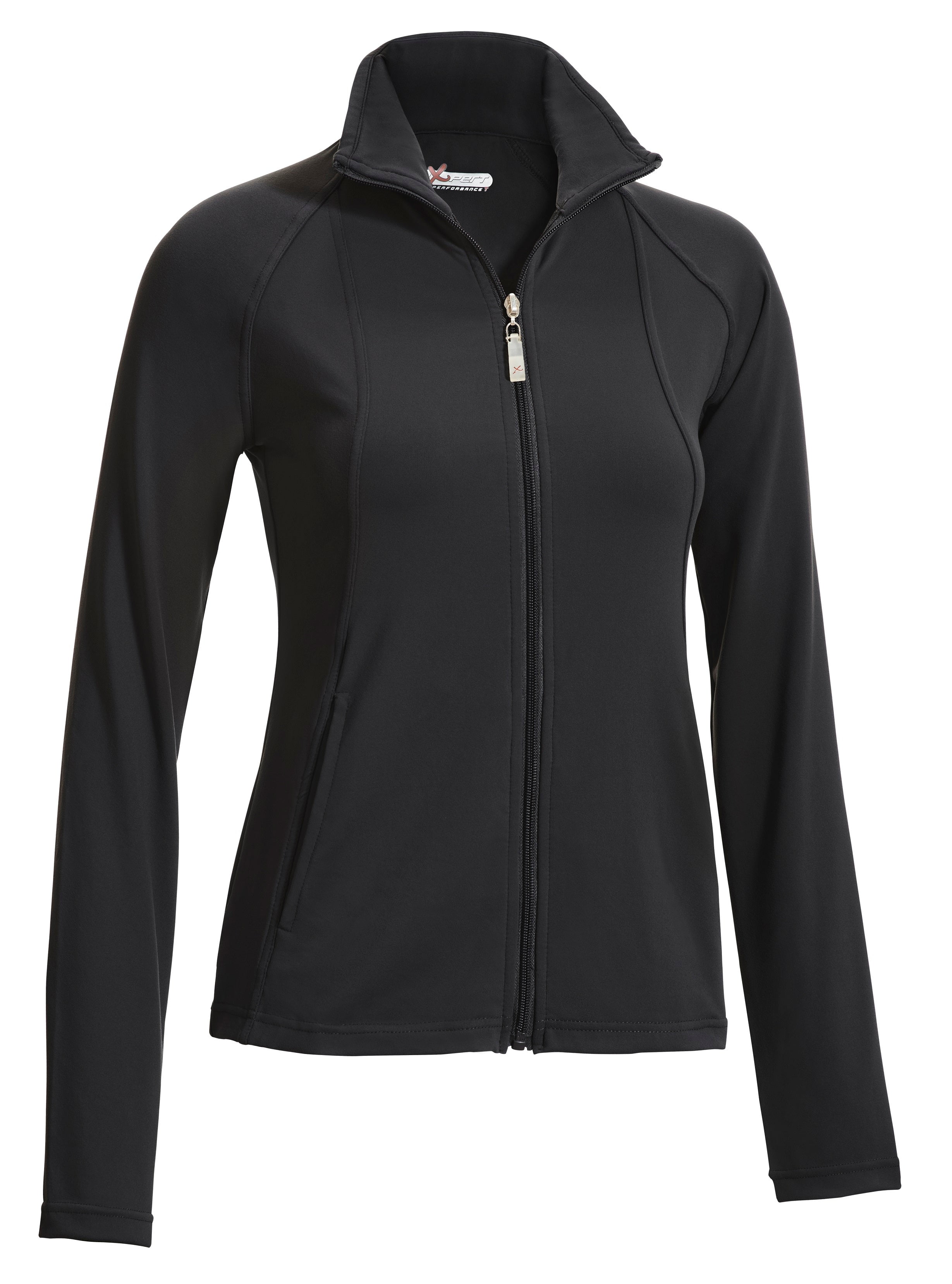 Expert Brand Women's Zip Up Training Sports Jacket, Black, XL - Walmart.com
