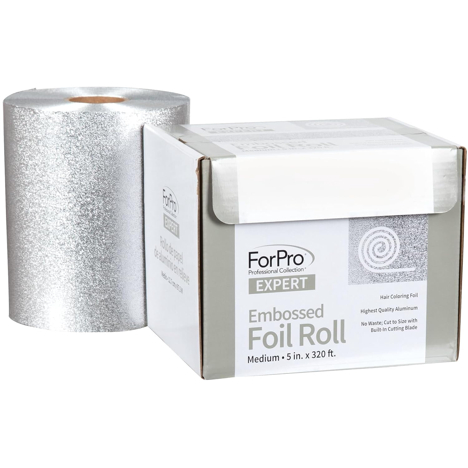 Expert Embossed Aluminum Foil Roll, 320 Ft Hair Foils for Color ...