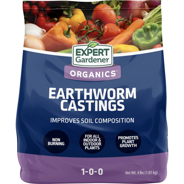 Expert Gardener 4lb Earth Worm Castings - Walmart Business Supplies