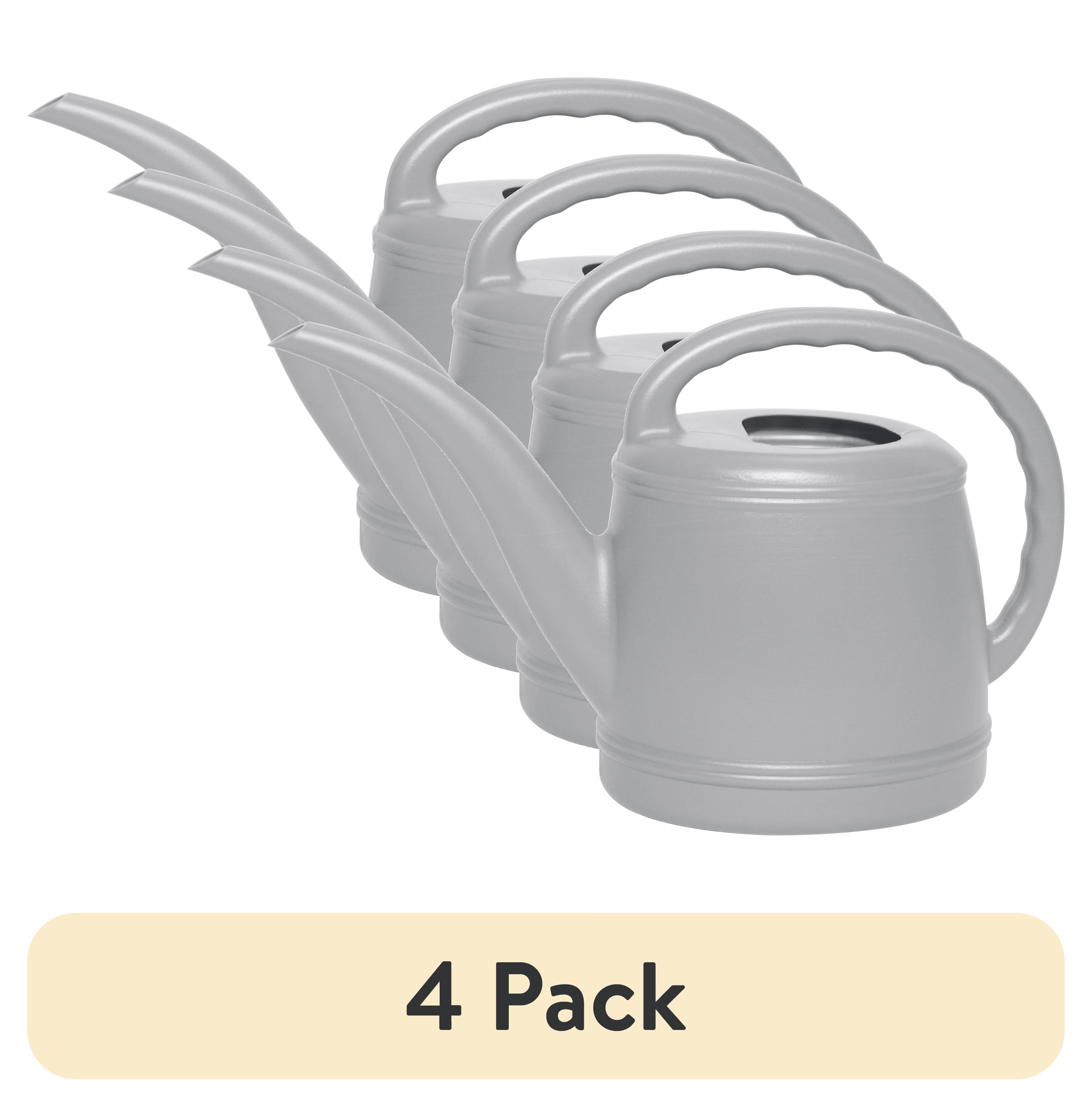 (4 pack) Expert Gardener 56 oz Gray Resin Watering Can - Walmart.com