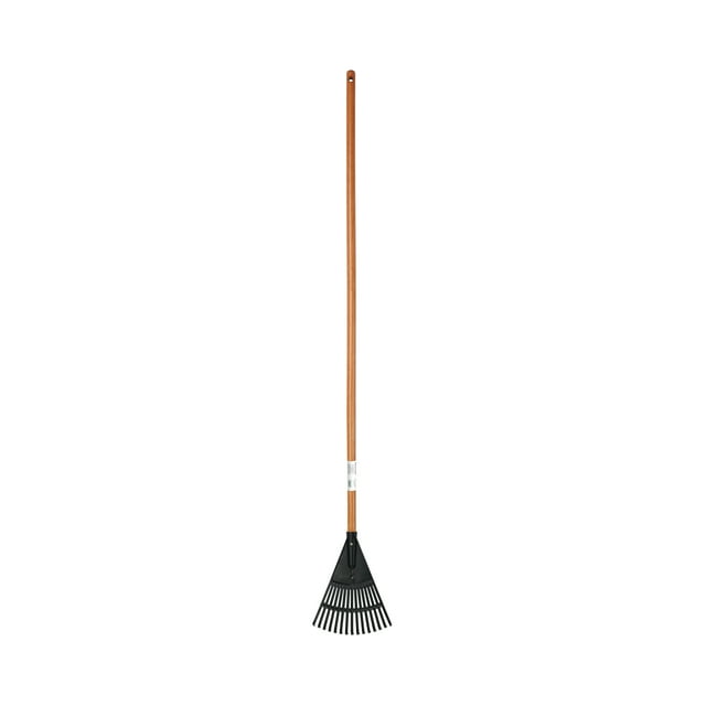Expert Gardener 8-inch Wood & Poly Shrub Leaf Rake - Walmart.com