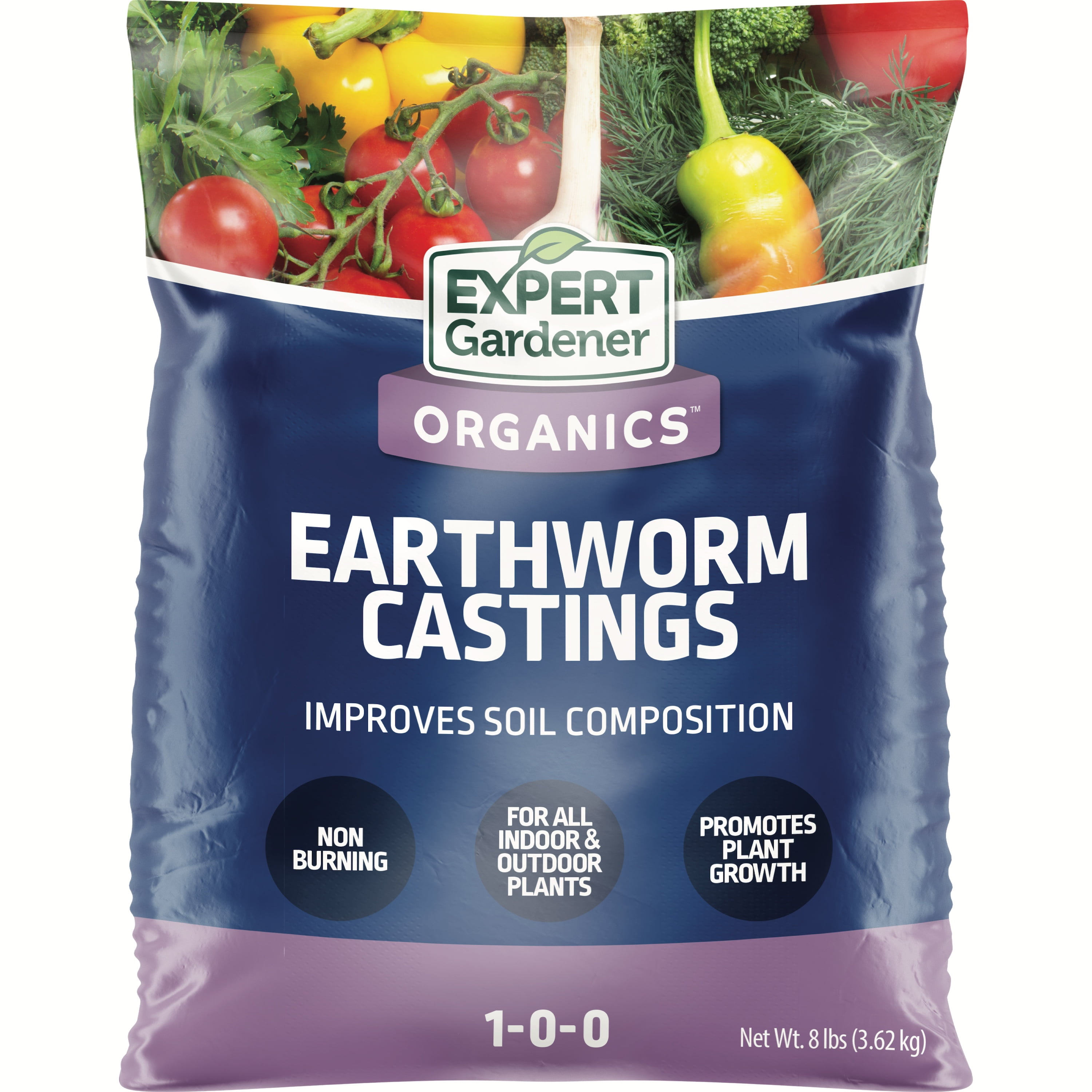 Expert Gardener Earthworm Castings Plant Food, 8 Pound - Walmart.com