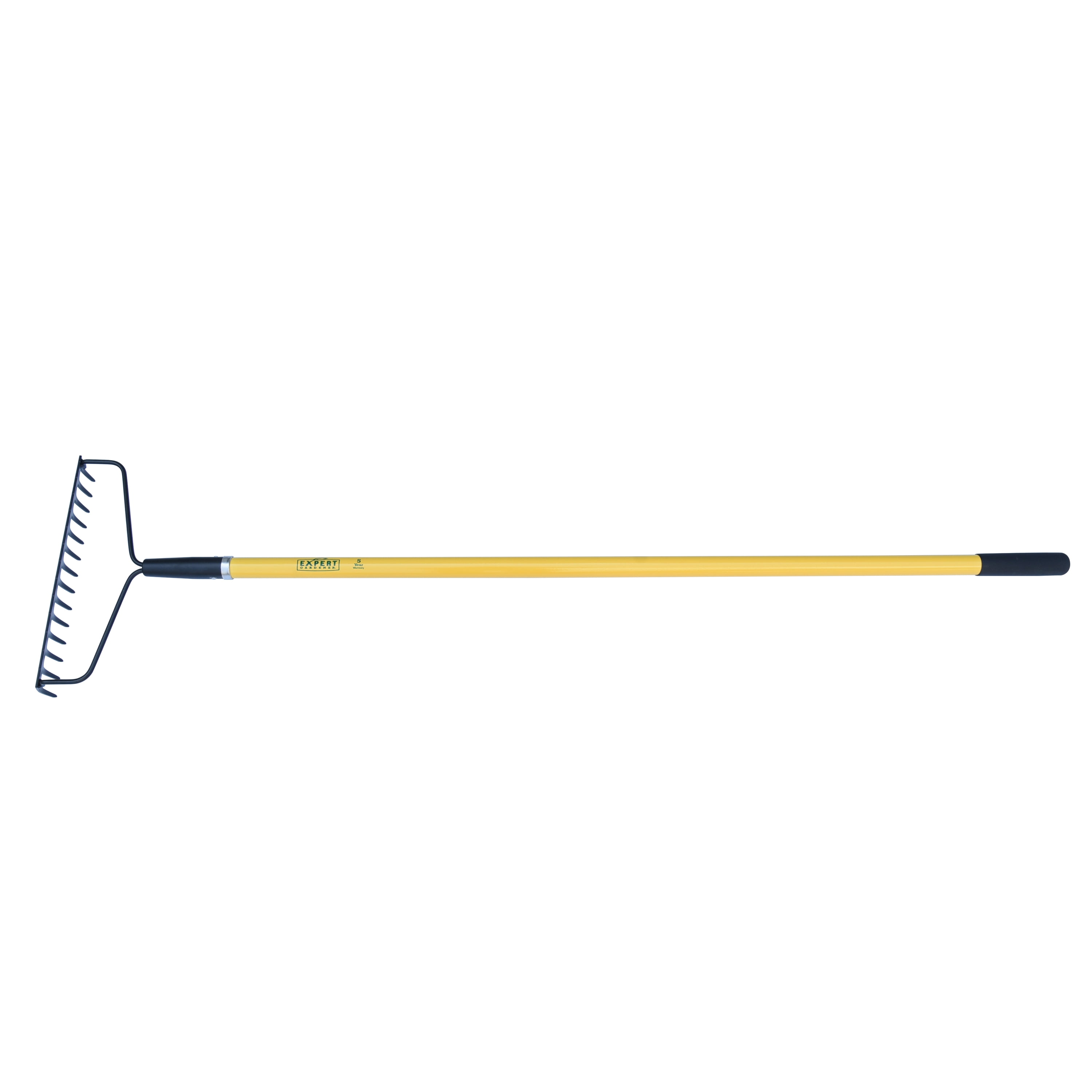 Expert Gardener Fiberglass 14 Tine Bow Rake with Vinyl End Grip ...