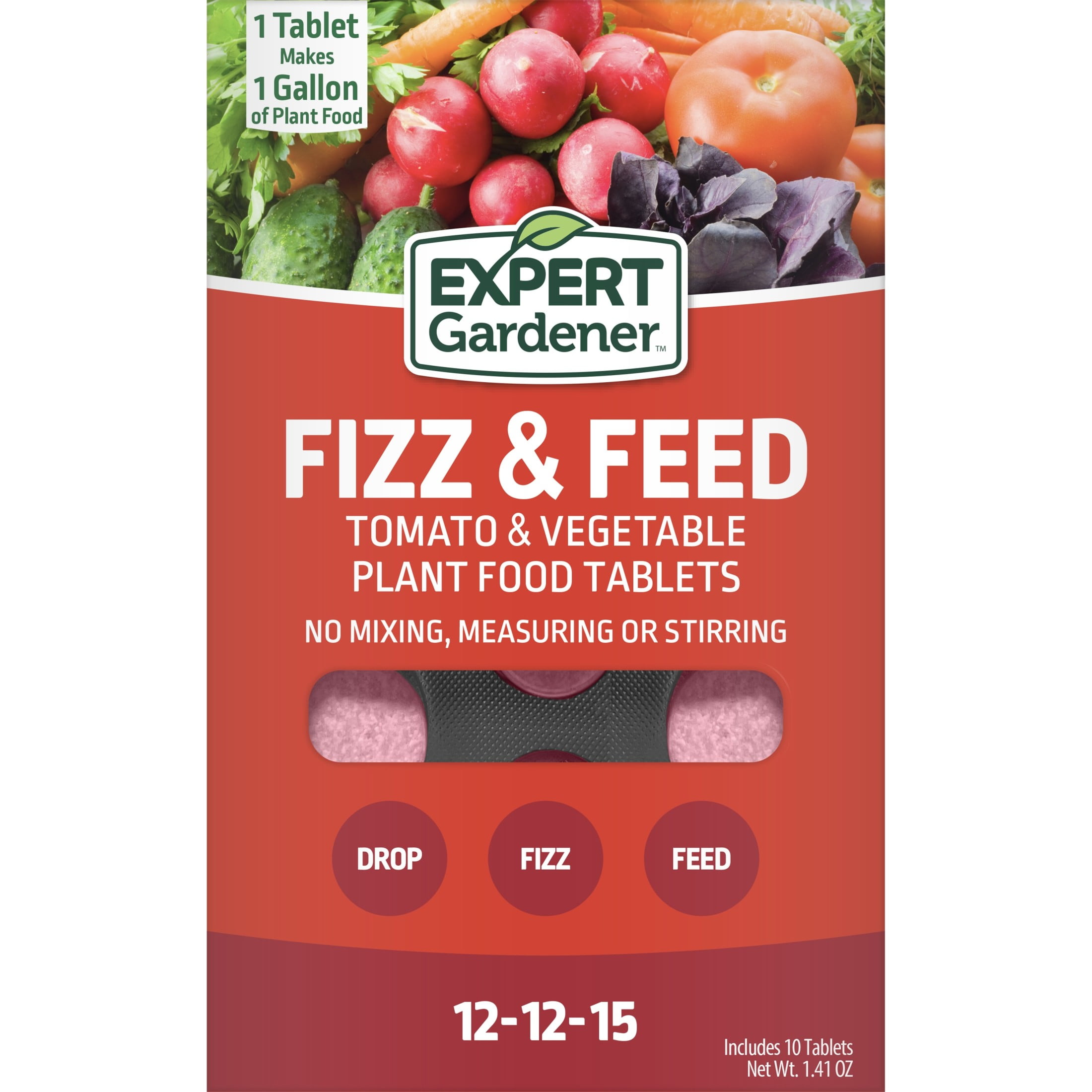 Expert Gardener Fizz and Feed Water Soluble Plant Food Tablets 12-12-15 ...