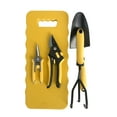 Expert Gardener Gardening Tools Metal Set 5 Piece- Black and Yellow ...