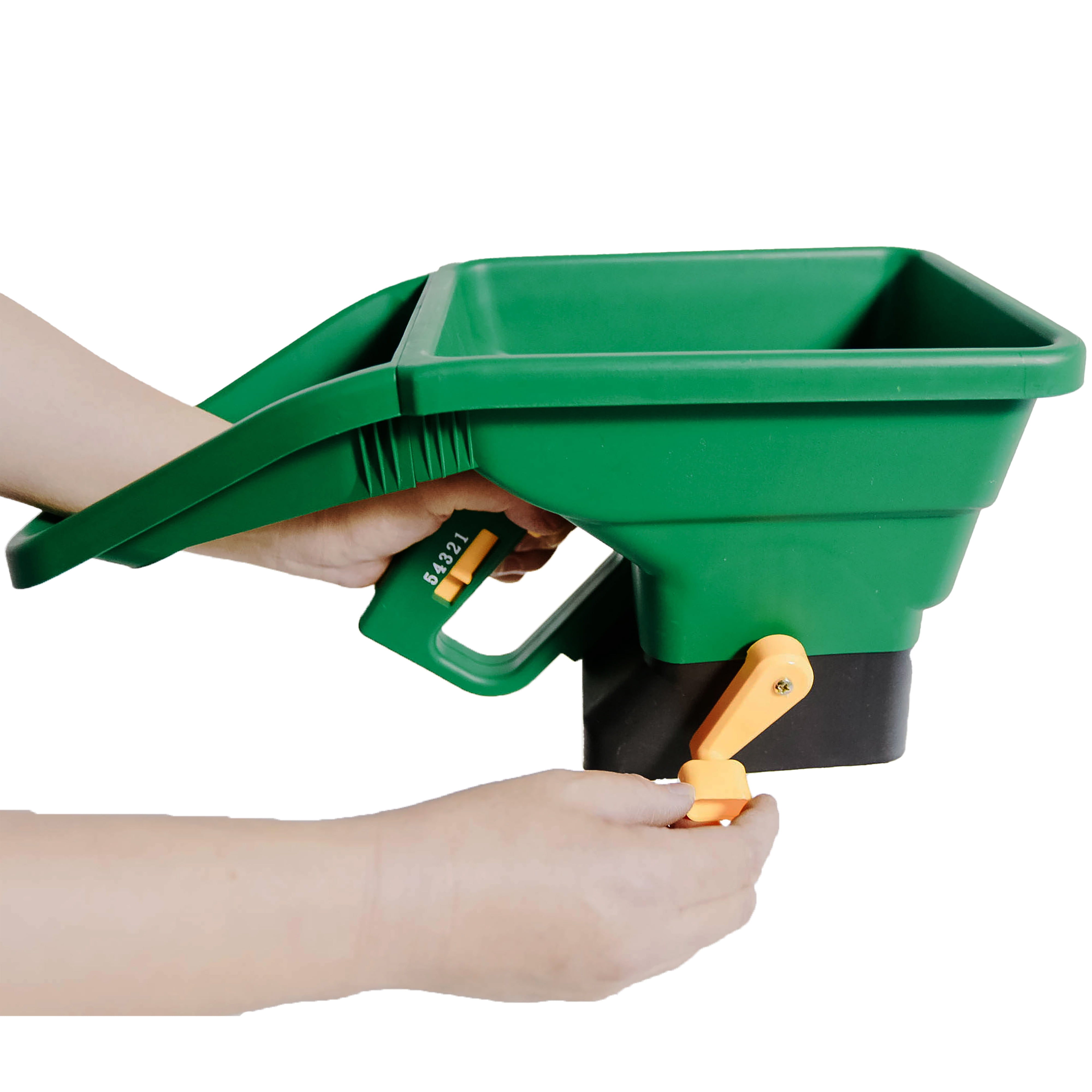 Expert Gardener Handheld Spreader, Adjustable Arm Support, 1100 Sq Ft ...