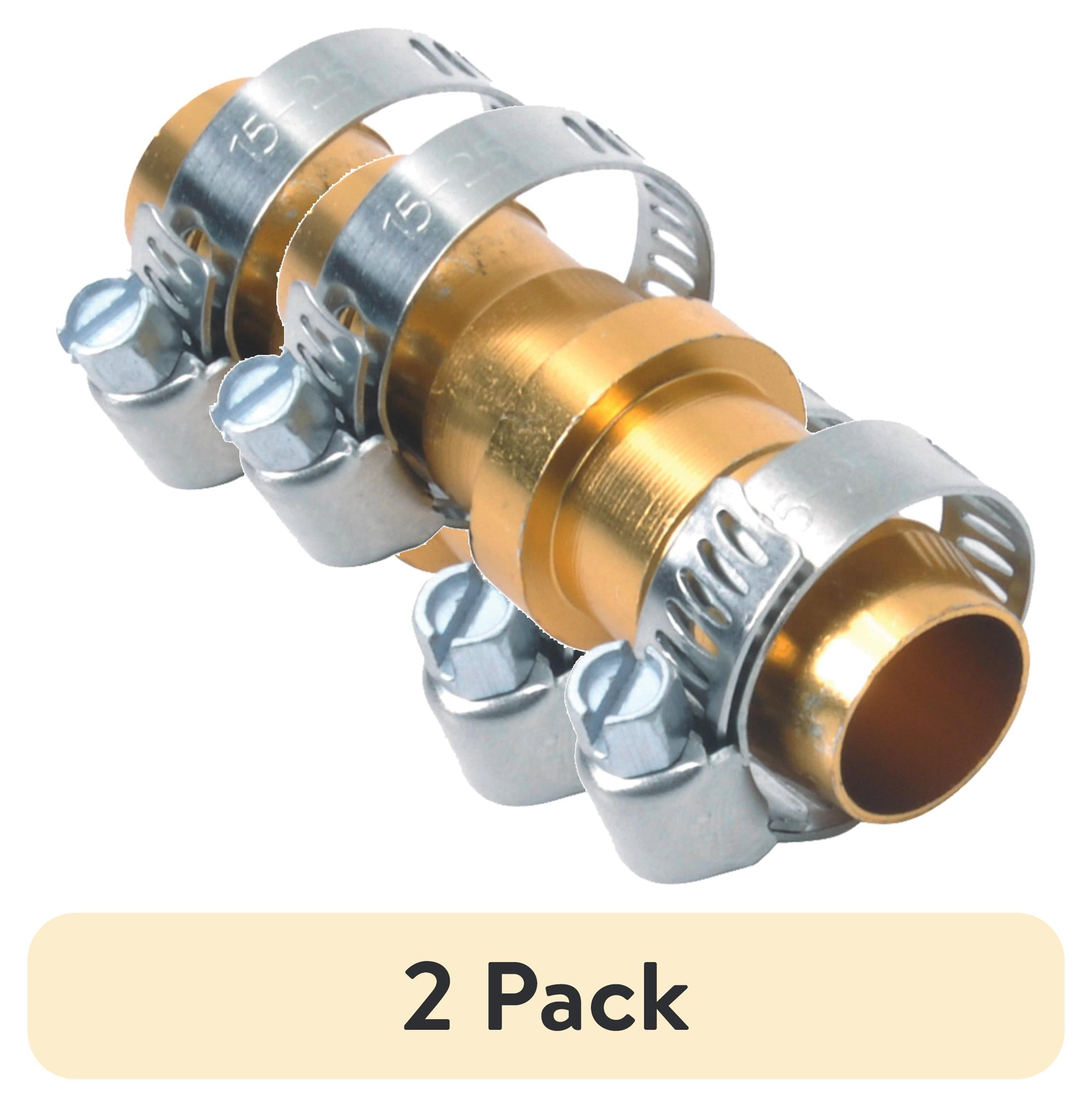 (2 pack) Expert Gardener Metal Hose Coupling Mender - Walmart.com