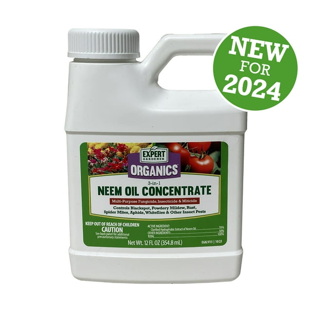 Expert Gardener Neem Oil Insect and Disease Control, 12 oz. Concentrate ...